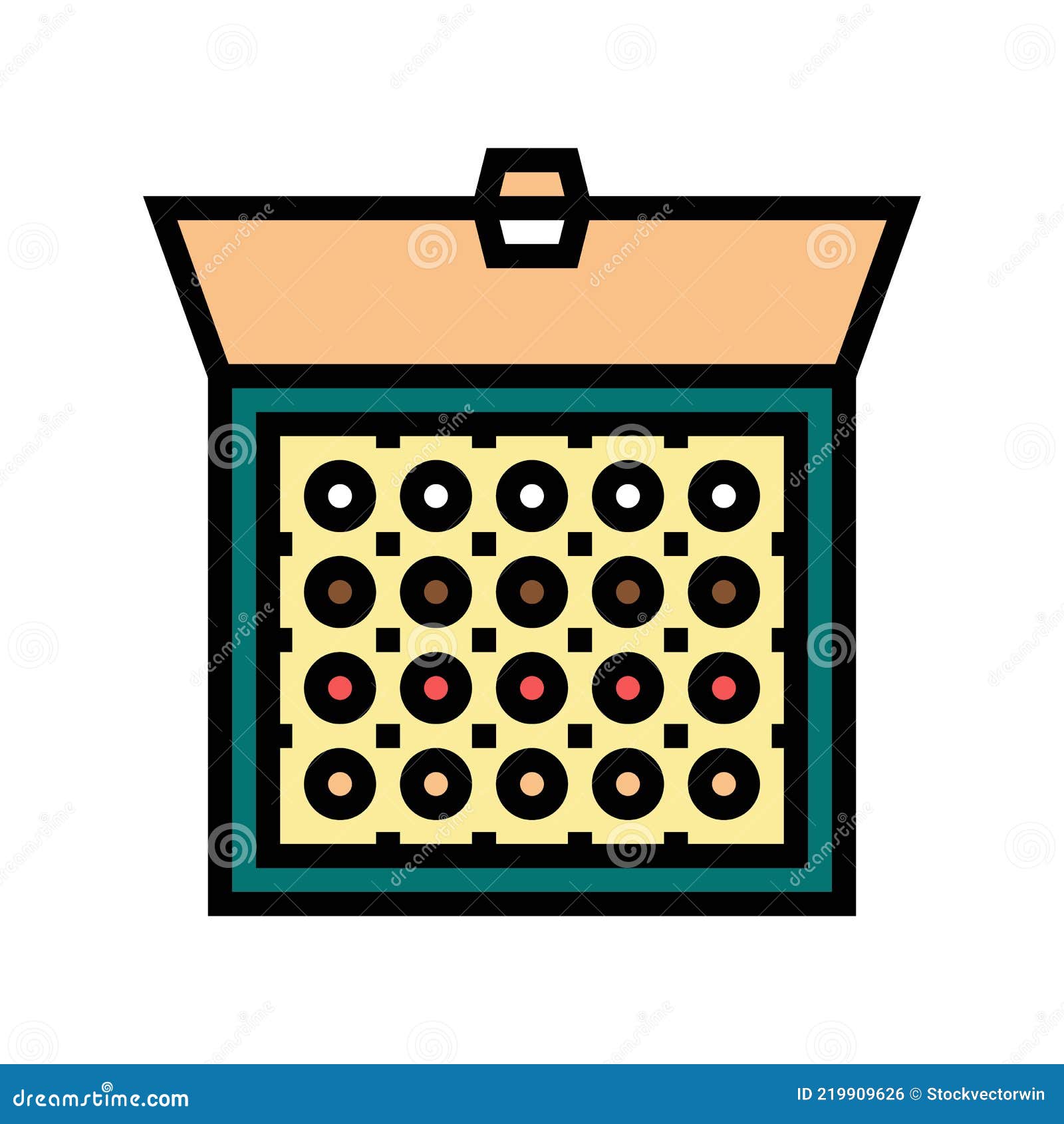 Candy Box Color Icon Vector Illustration Stock Vector - Illustration of ...