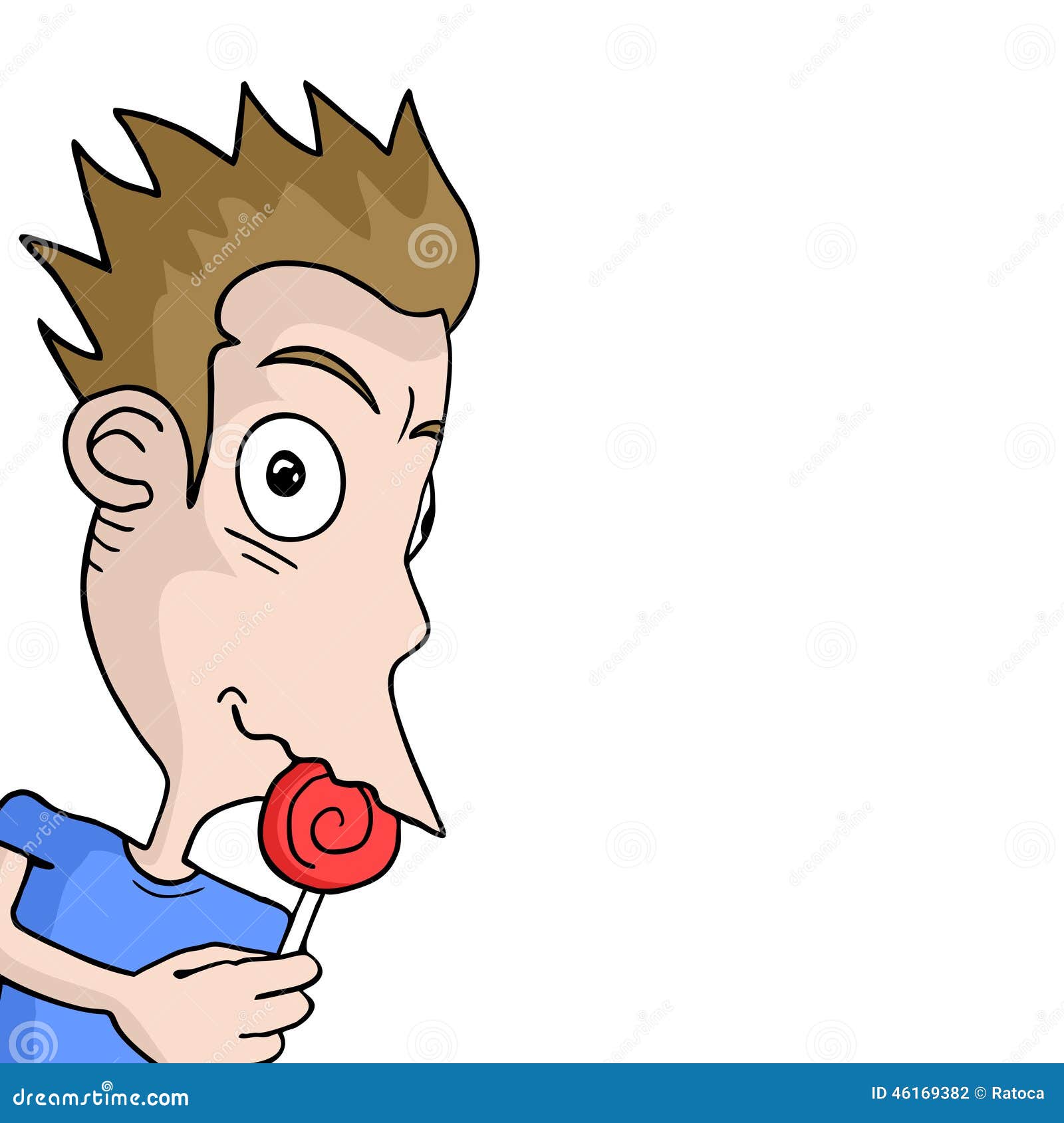 Candy and boy stock vector. Illustration of smile, happy - 46169382