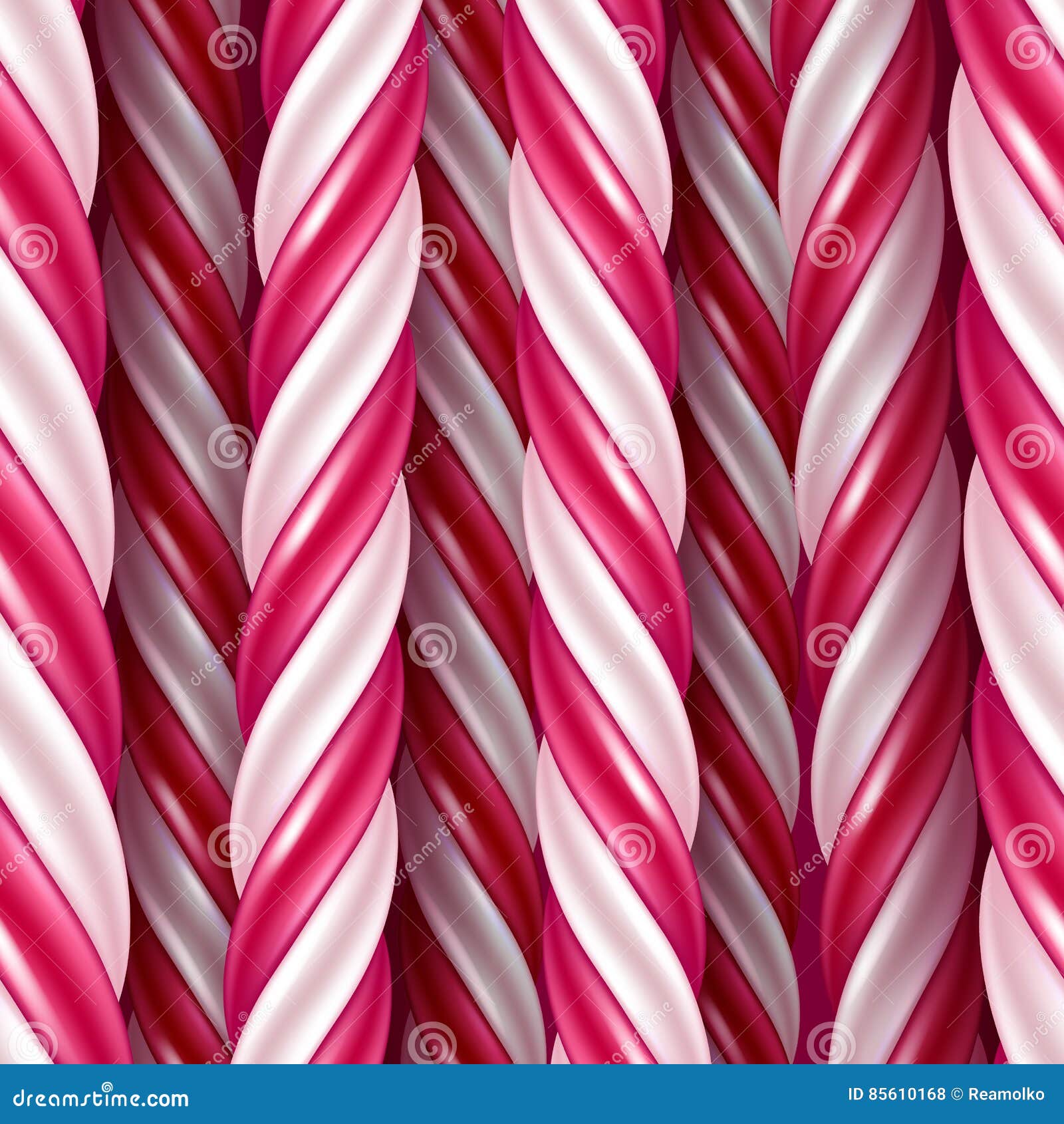 Candy Horizontal Frame Isolated On White. Sweet Candy, Lollipop, Spiral ...