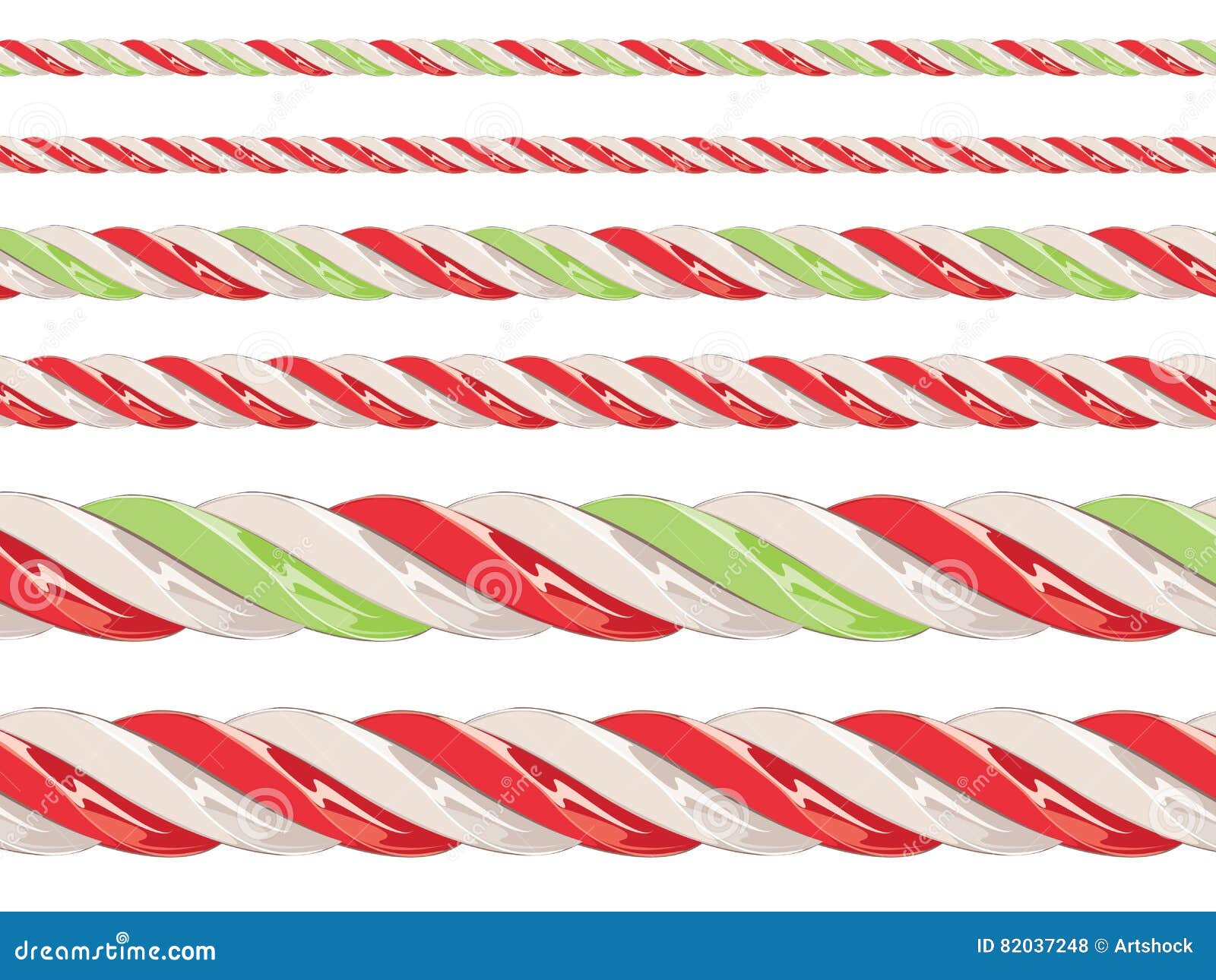 Candy Cane Borders stock vector. Illustration of lolly - 82037248