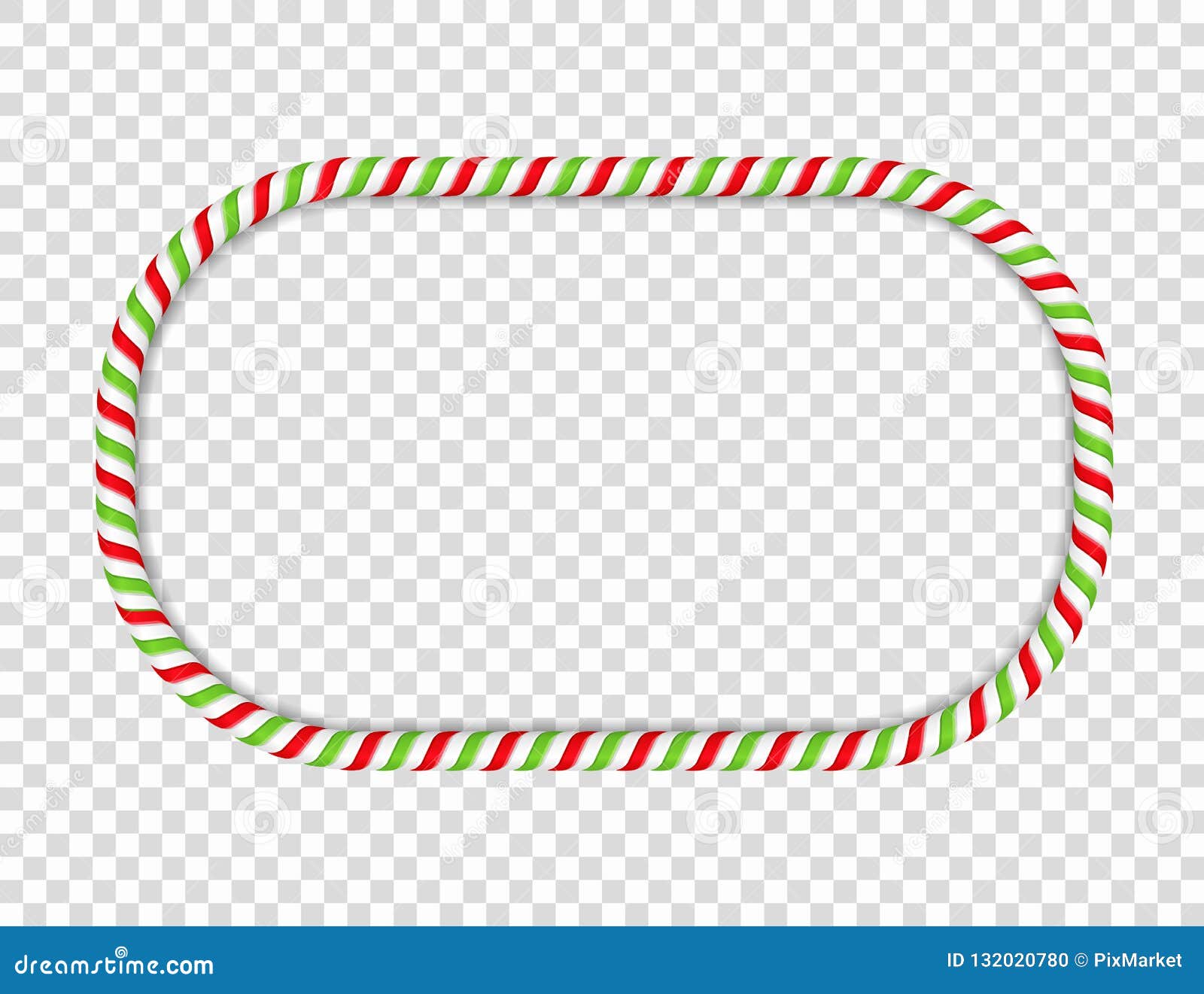 Candy Cane Frame stock vector. Illustration of celebration - 132020780