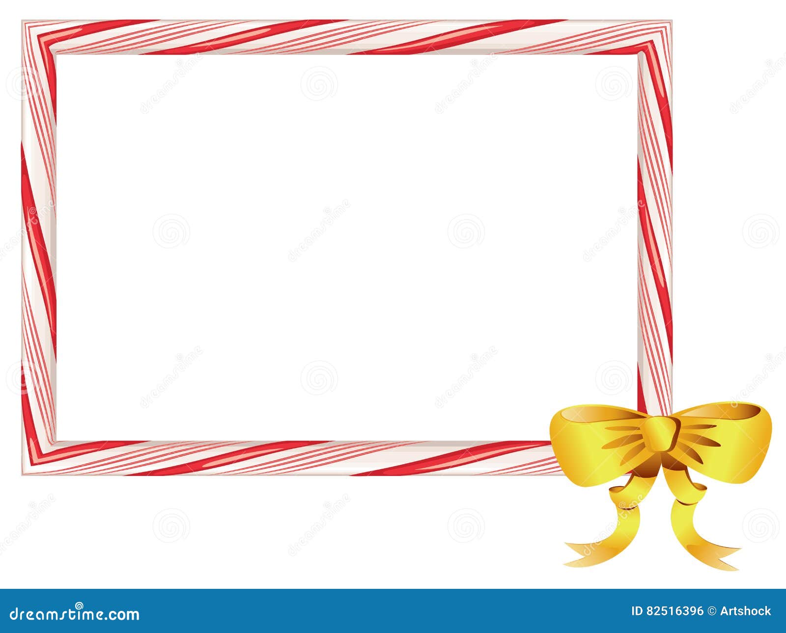 Candy Cane Frame stock vector. Illustration of isolated - 82516396