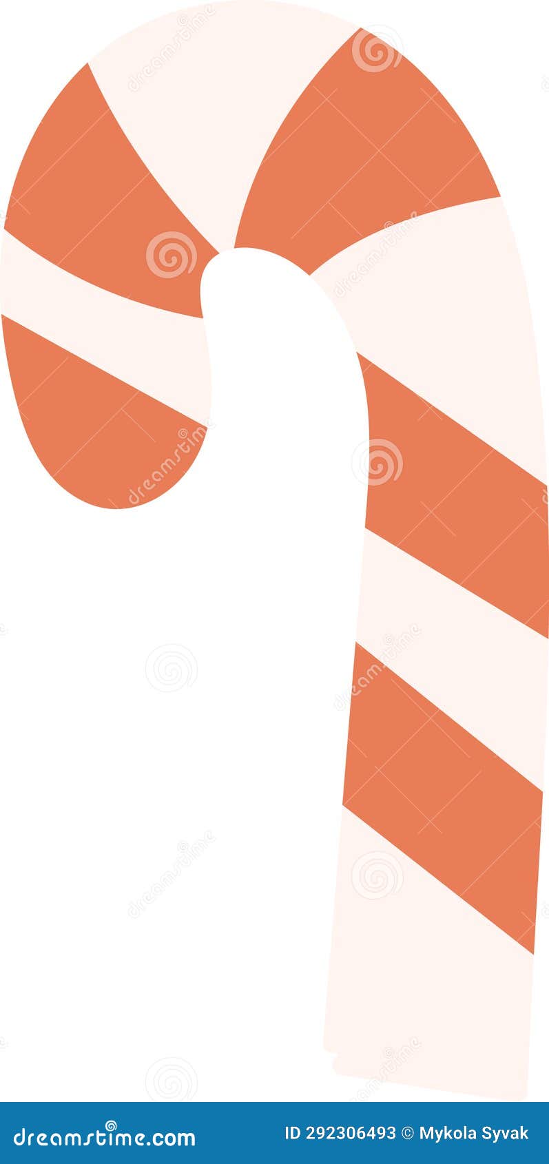 Candy Cane Icon stock vector. Illustration of stick - 292306493