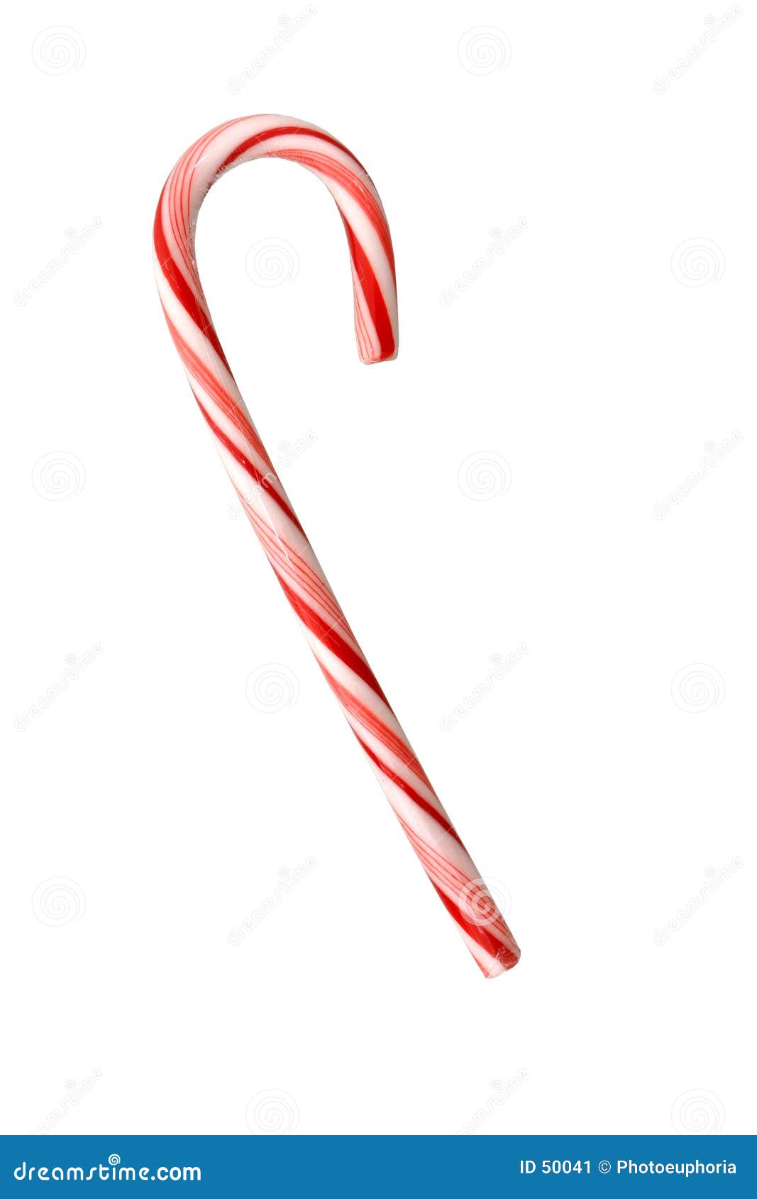 Candy Cane Isolated on White Stock Image - Image of tradition, white: 50041