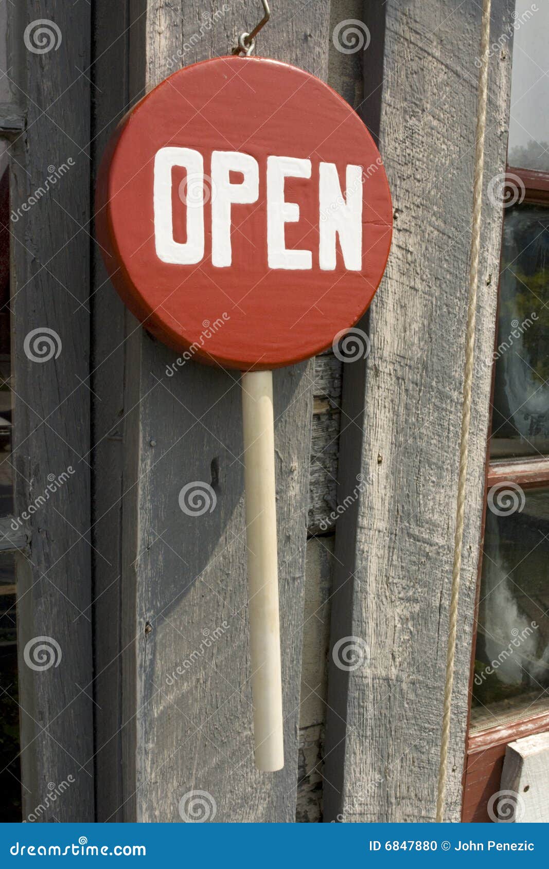 Candy Cane Open Sign Picture. Image: 6847880