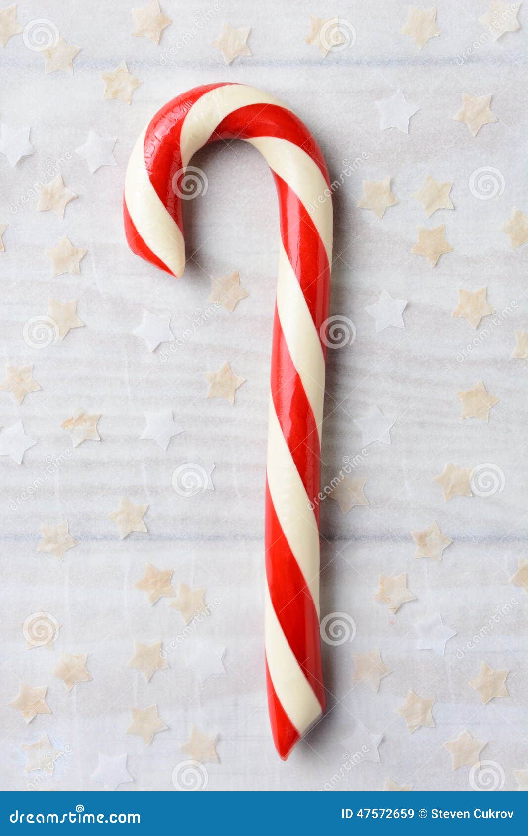 Candy Cane with Stars stock image. Image of christmas - 47572659
