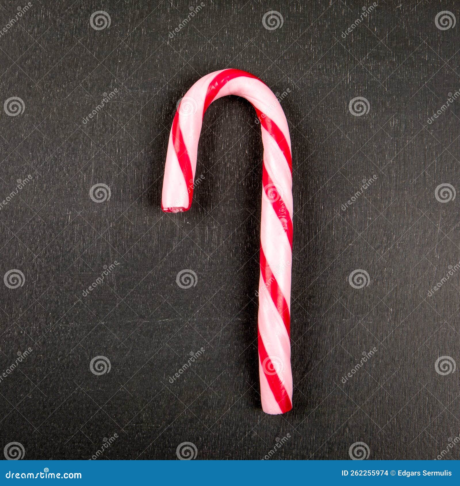 Candy Cane Striped in Red Colour on a Dark Chalkboard Texture ...