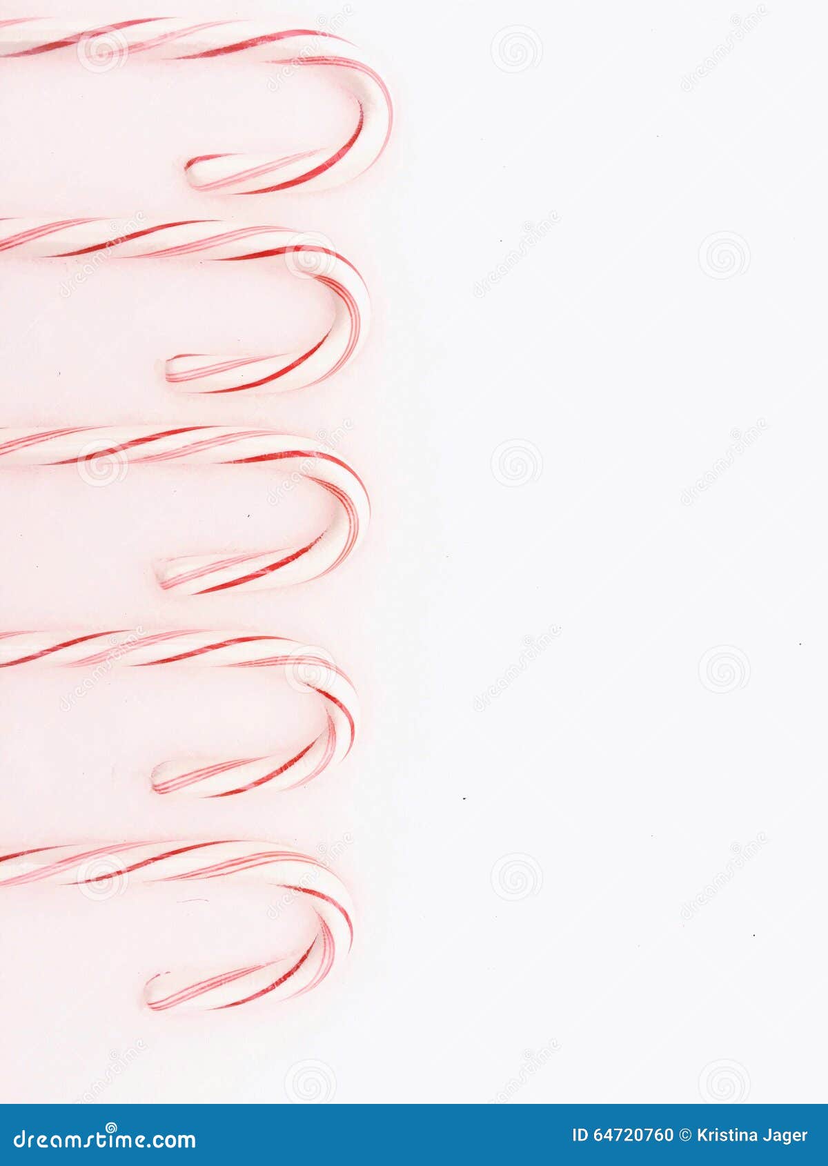 Candy Canes in a Row - Left Side Stock Photo - Image of snow, holiday ...