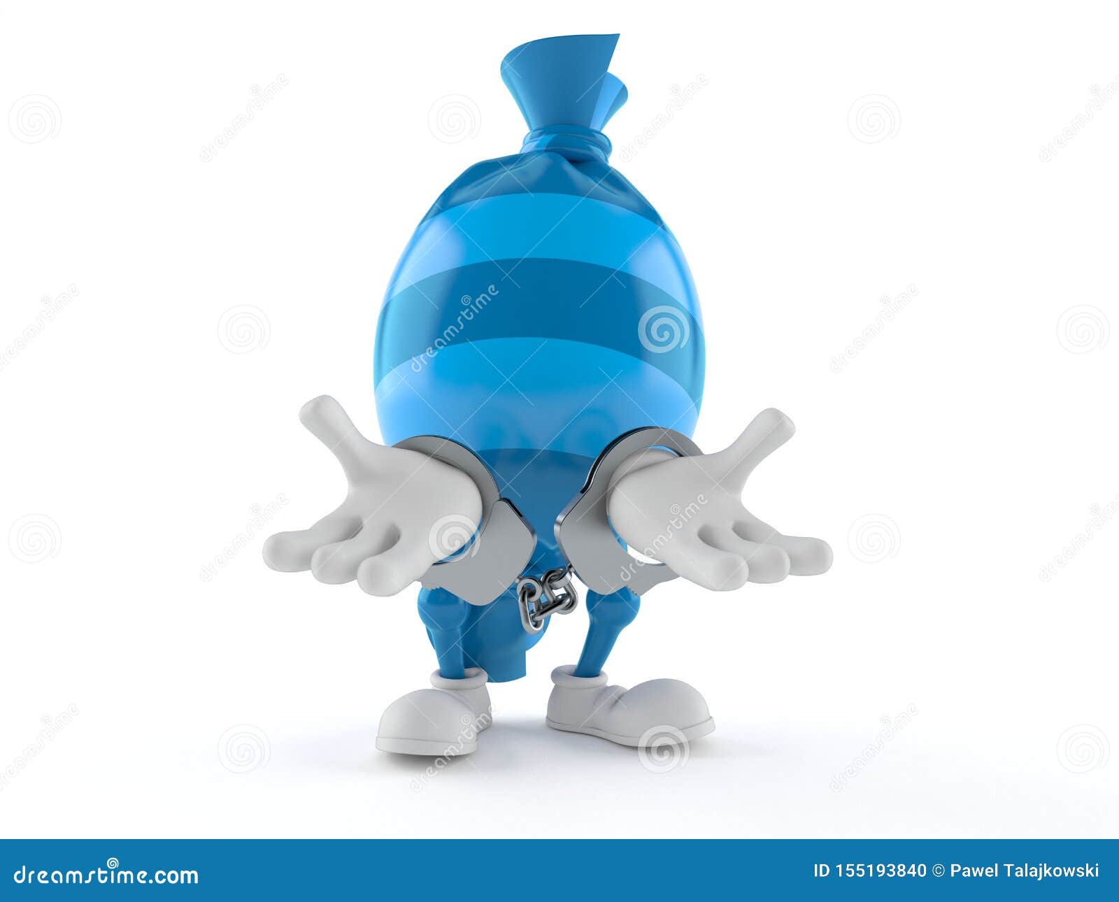 Candy Character in Handcuffs Stock Illustration - Illustration of ...