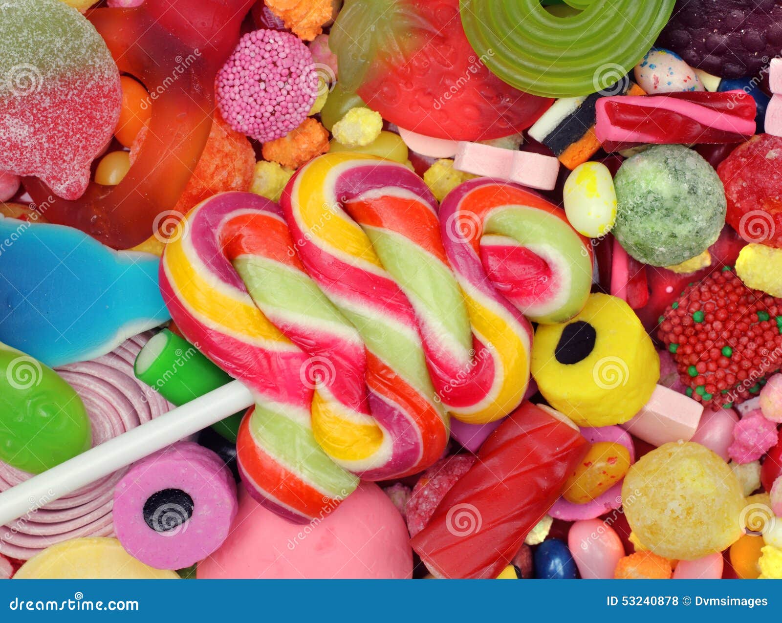 Candy Lollipop Mixture stock photo. Image of soft, colorful - 53240878