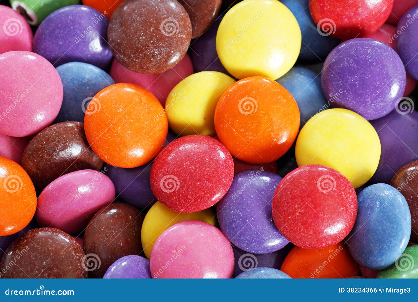 Candy coated chocolate stock photo. Image of milk, blue - 38234366