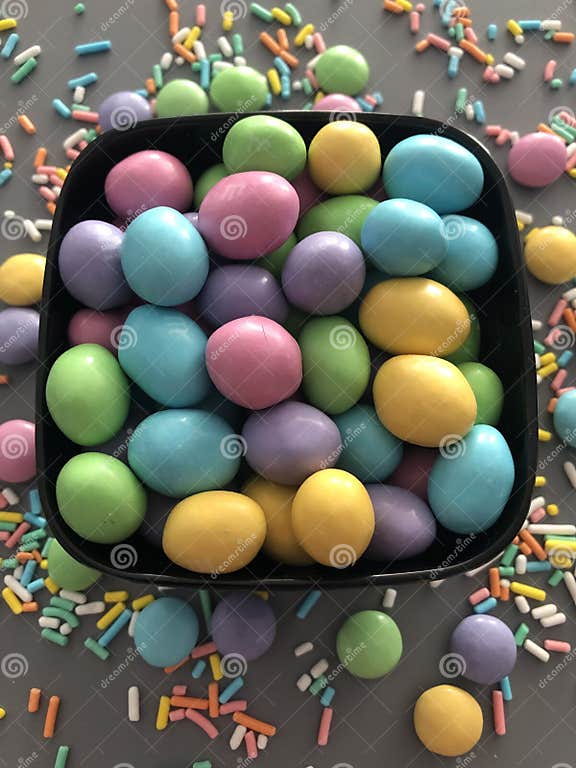 Candy coated peanuts stock photo. Image of covered, coated - 202646368