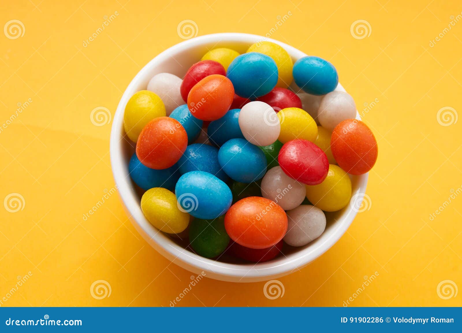 Candy Colored Balls in a Bowl Stock Photo - Image of blue, delicious ...