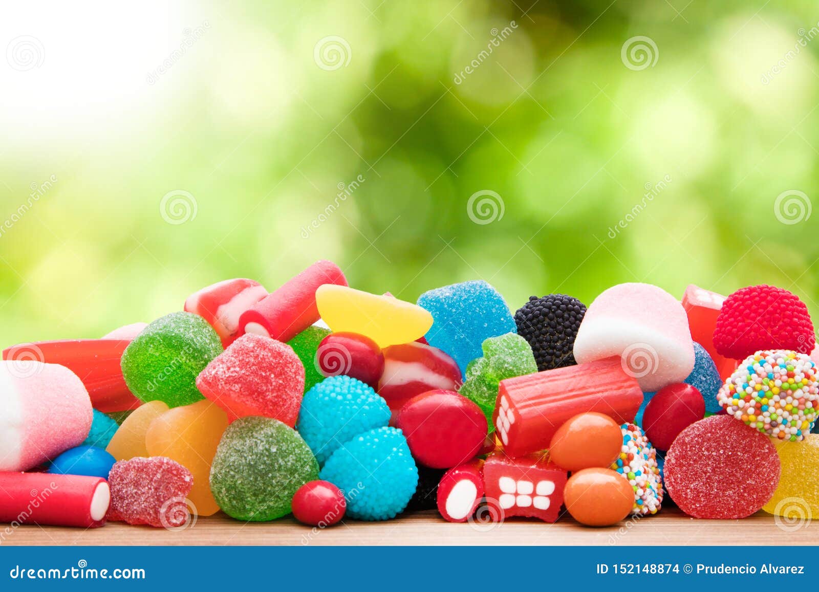 Candy and colored candies stock photo. Image of candies - 152148874