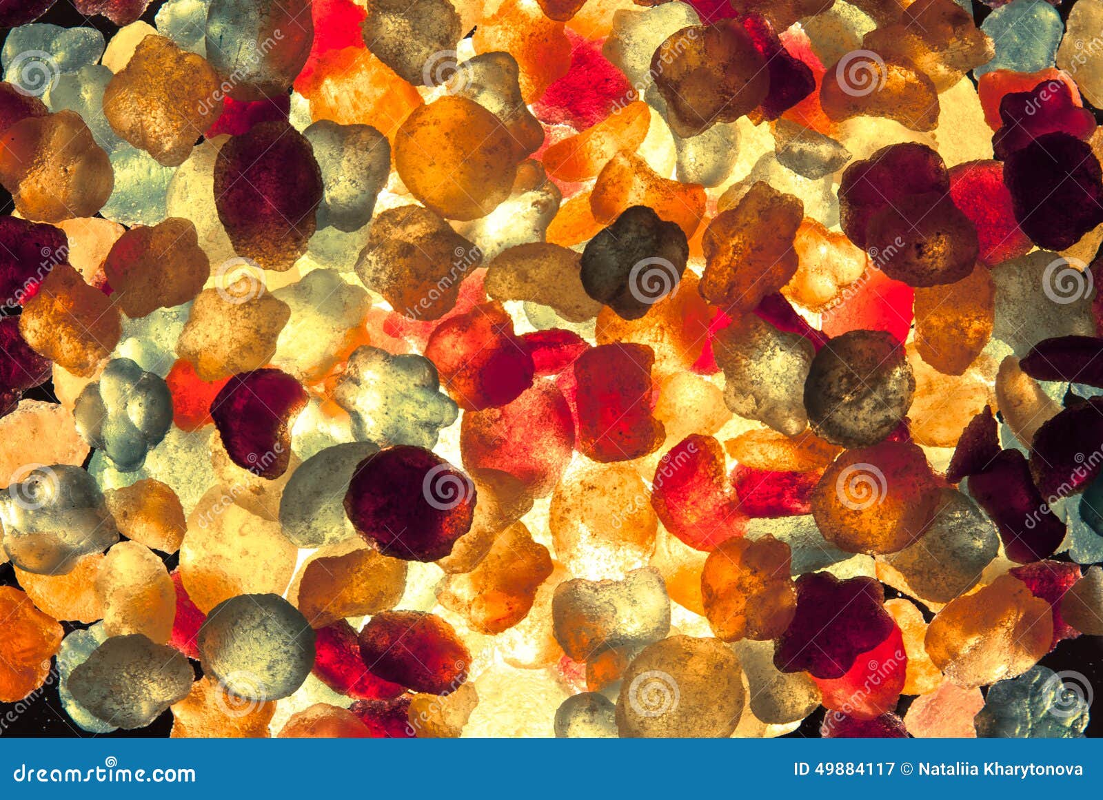 Candy, Colorful, Sprinkled with Powdered Sugar. Curly Stock Image ...