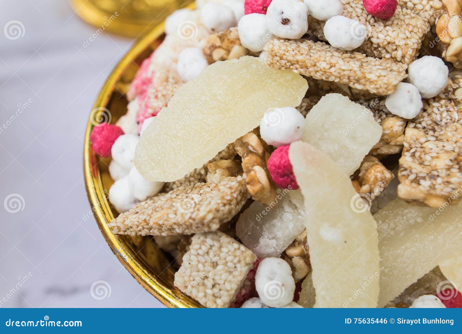 Candy Comfit, Chinese Sweetmeat Made of Many Ingredients Stock Photo ...