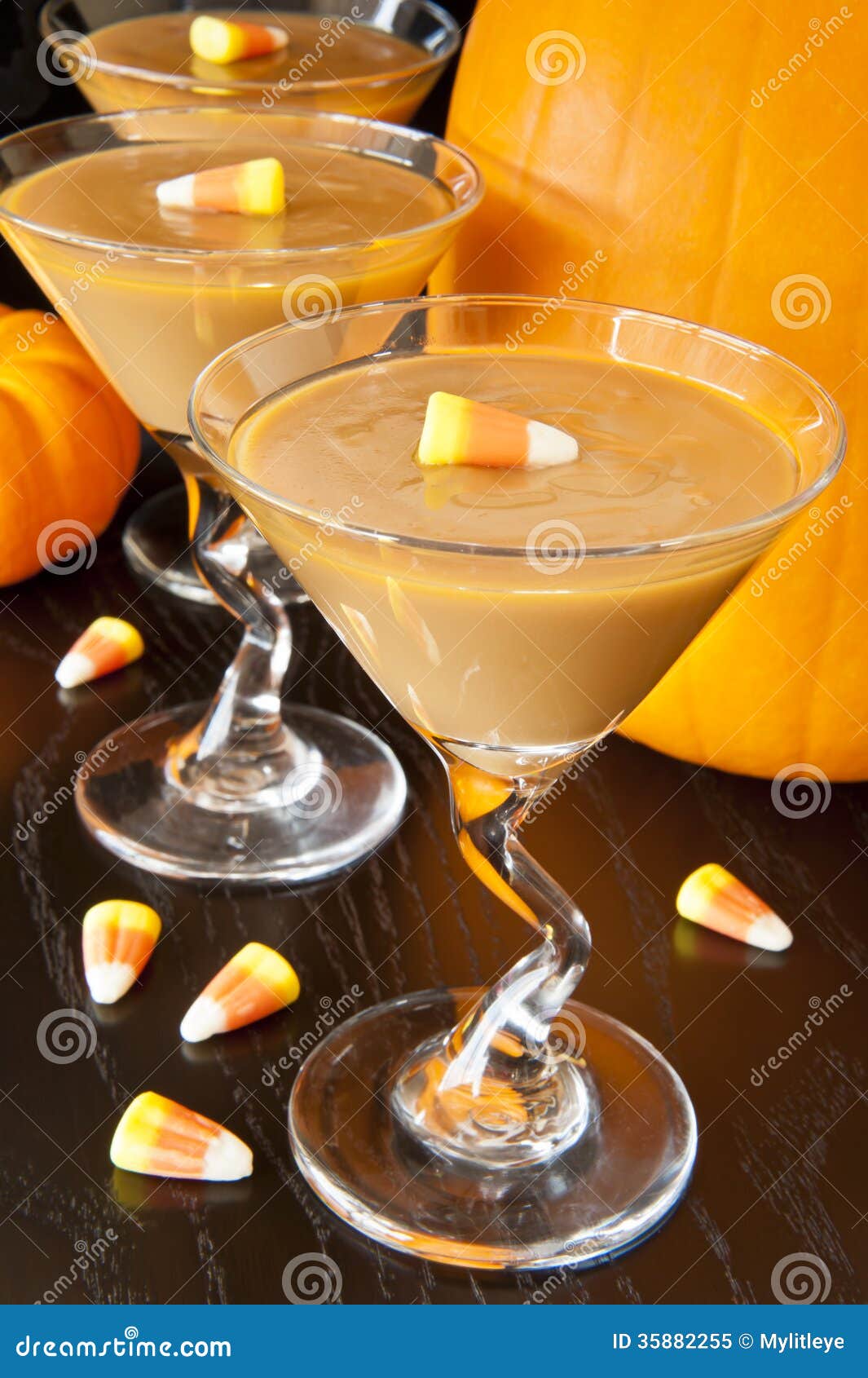Candy Corn Carmel Pudding stock image. Image of vegetarian - 35882255