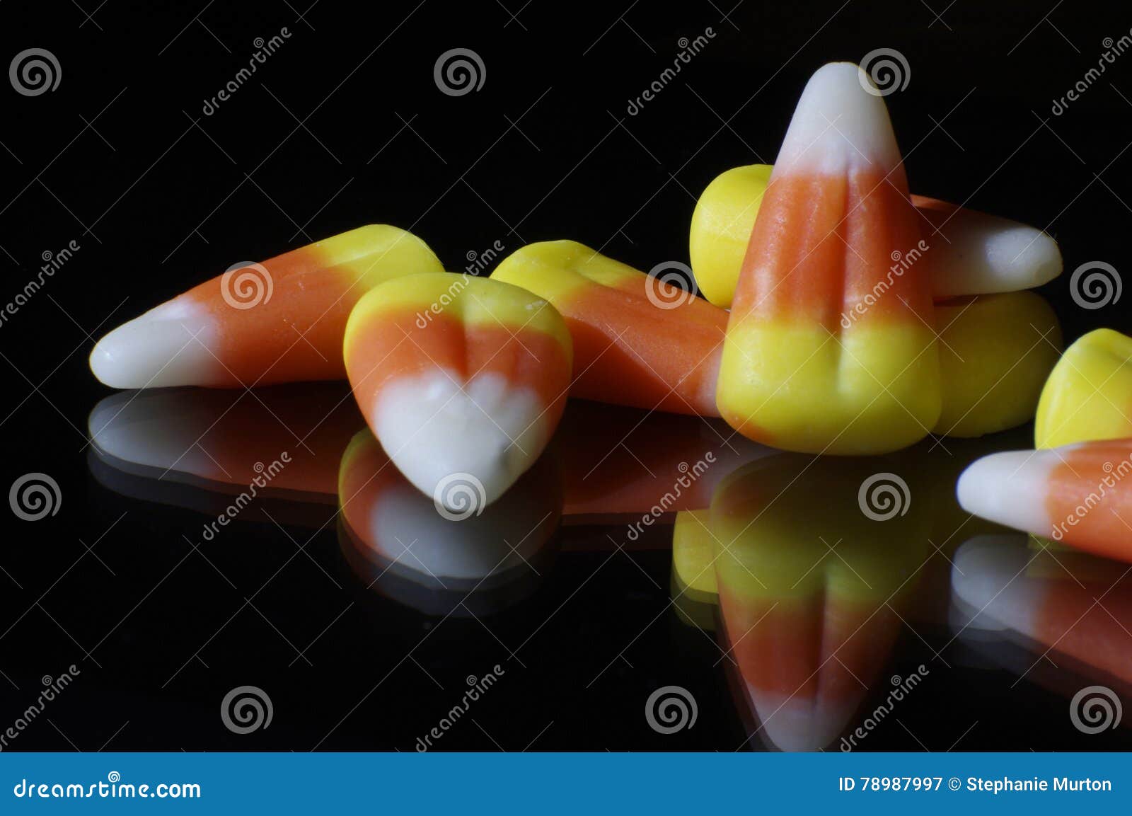 Candy corn stock image. Image of reflection, october - 78987997