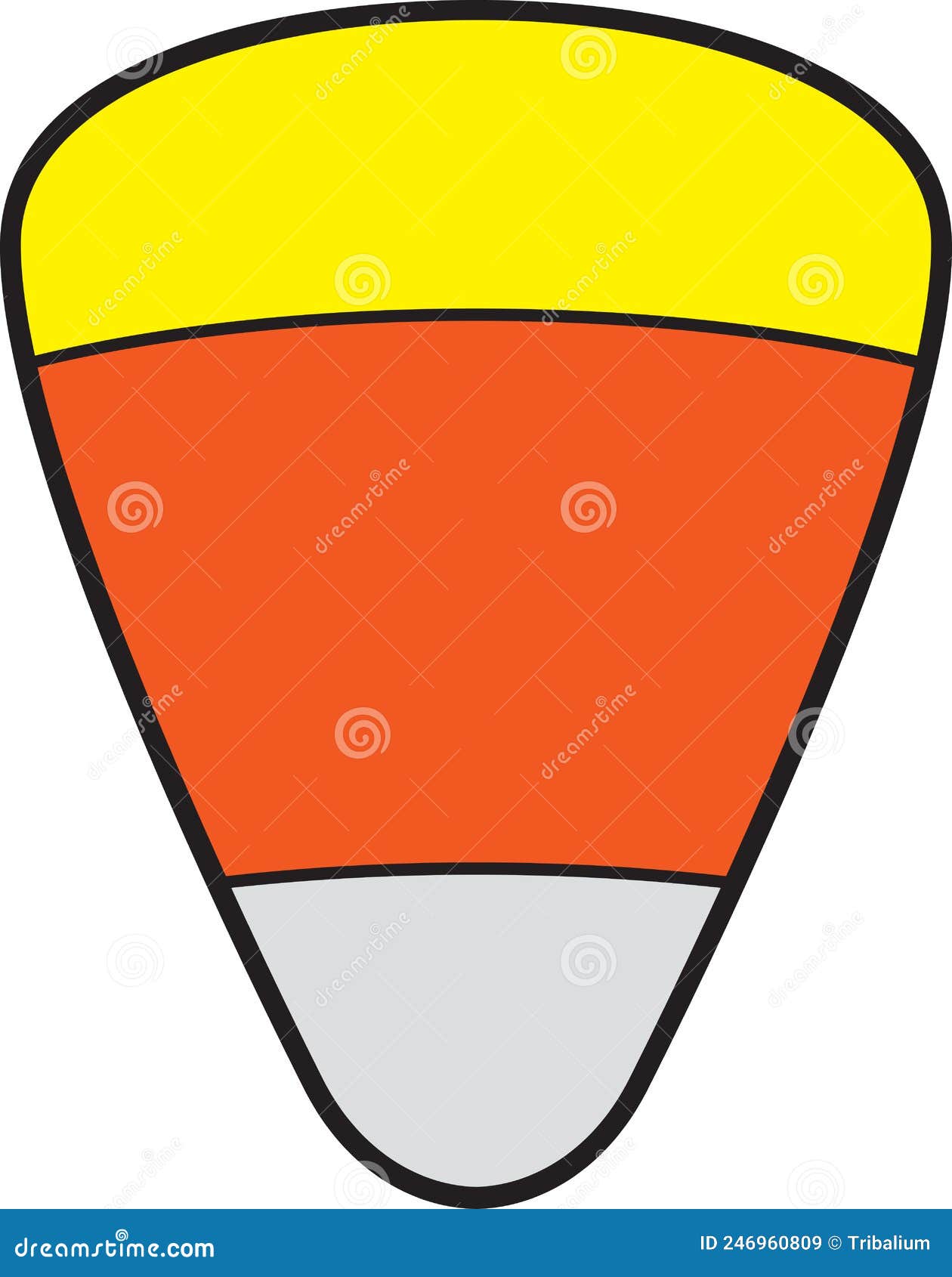 Candy corn color vector stock vector. Illustration of confection ...