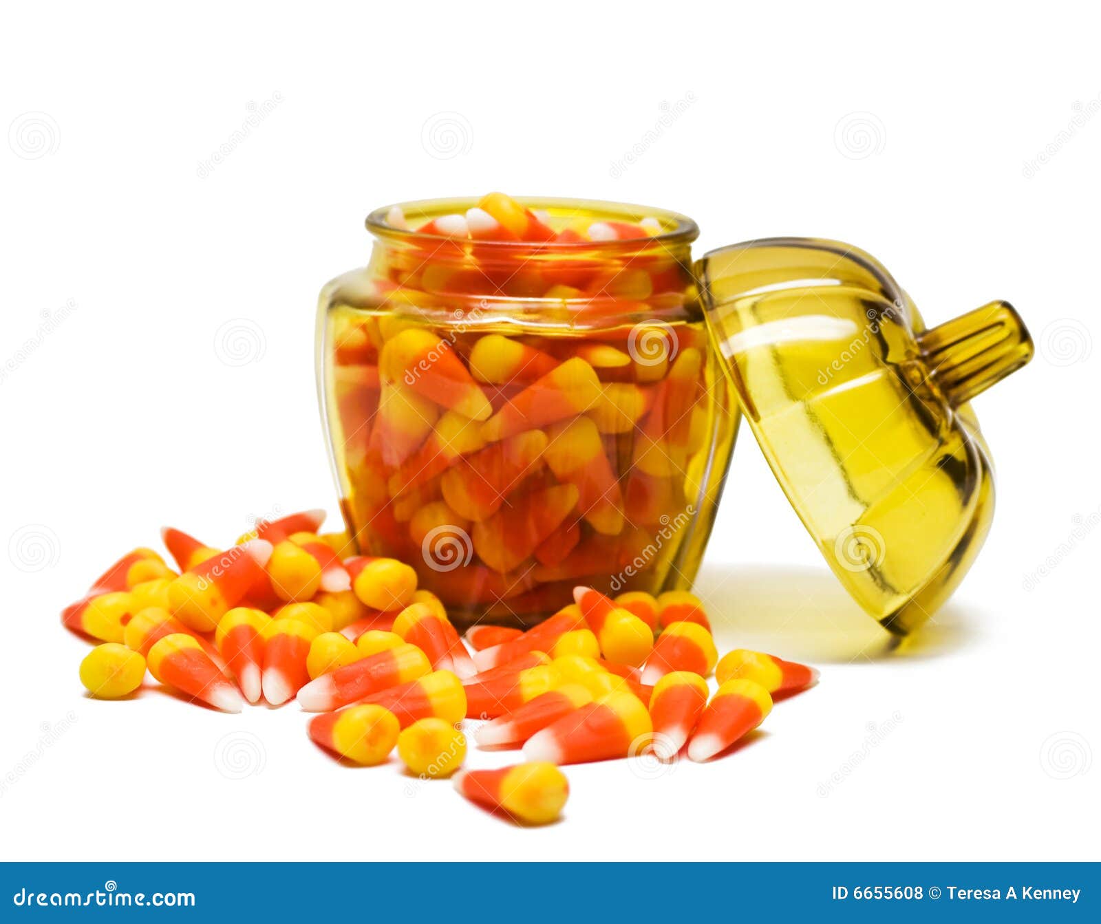 Candy Corn in Jar stock photo. Image of snack, isolated - 6655608