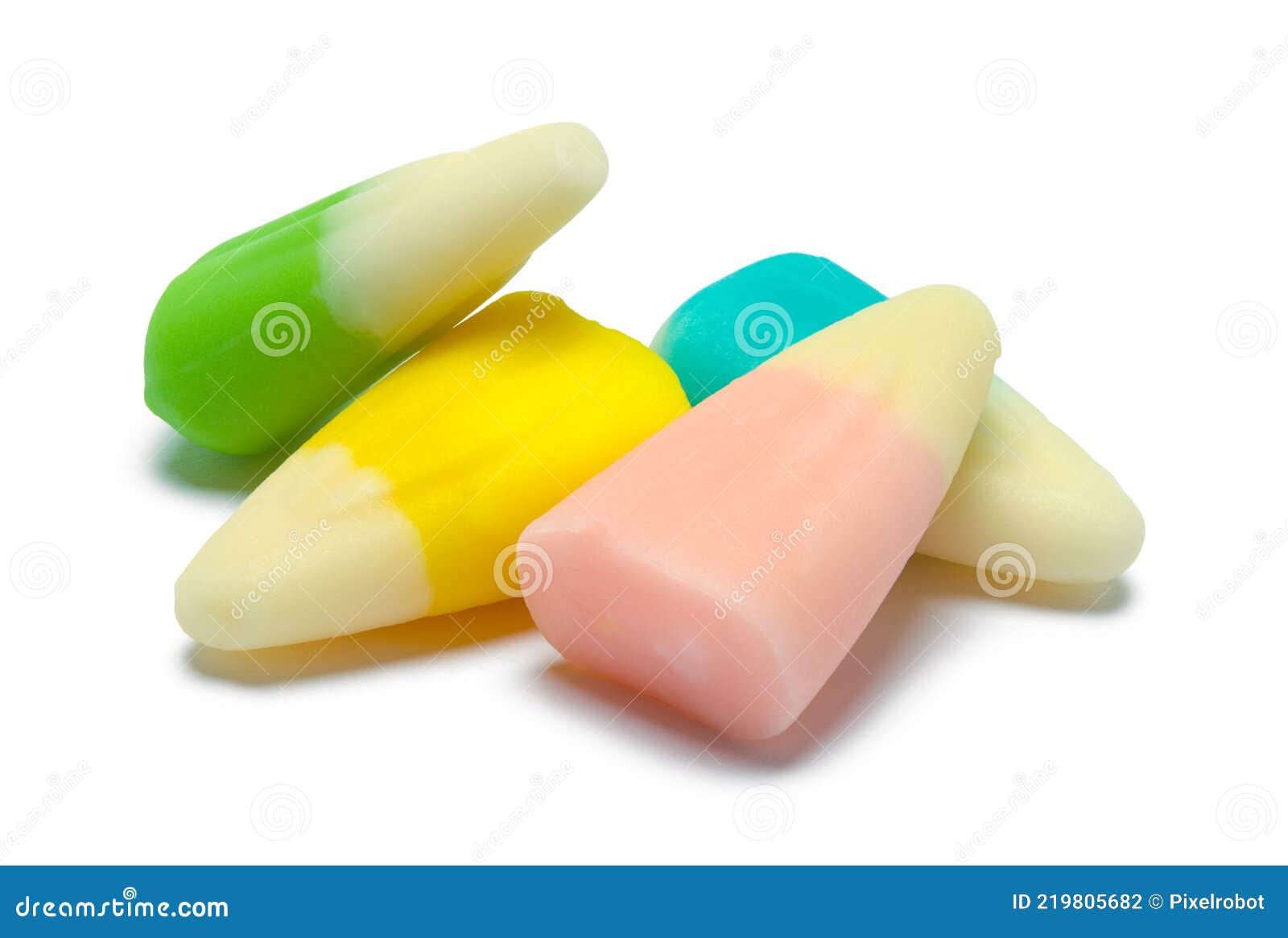 Candy Corn Pieces Pile stock photo. Image of treat, candy - 219805682