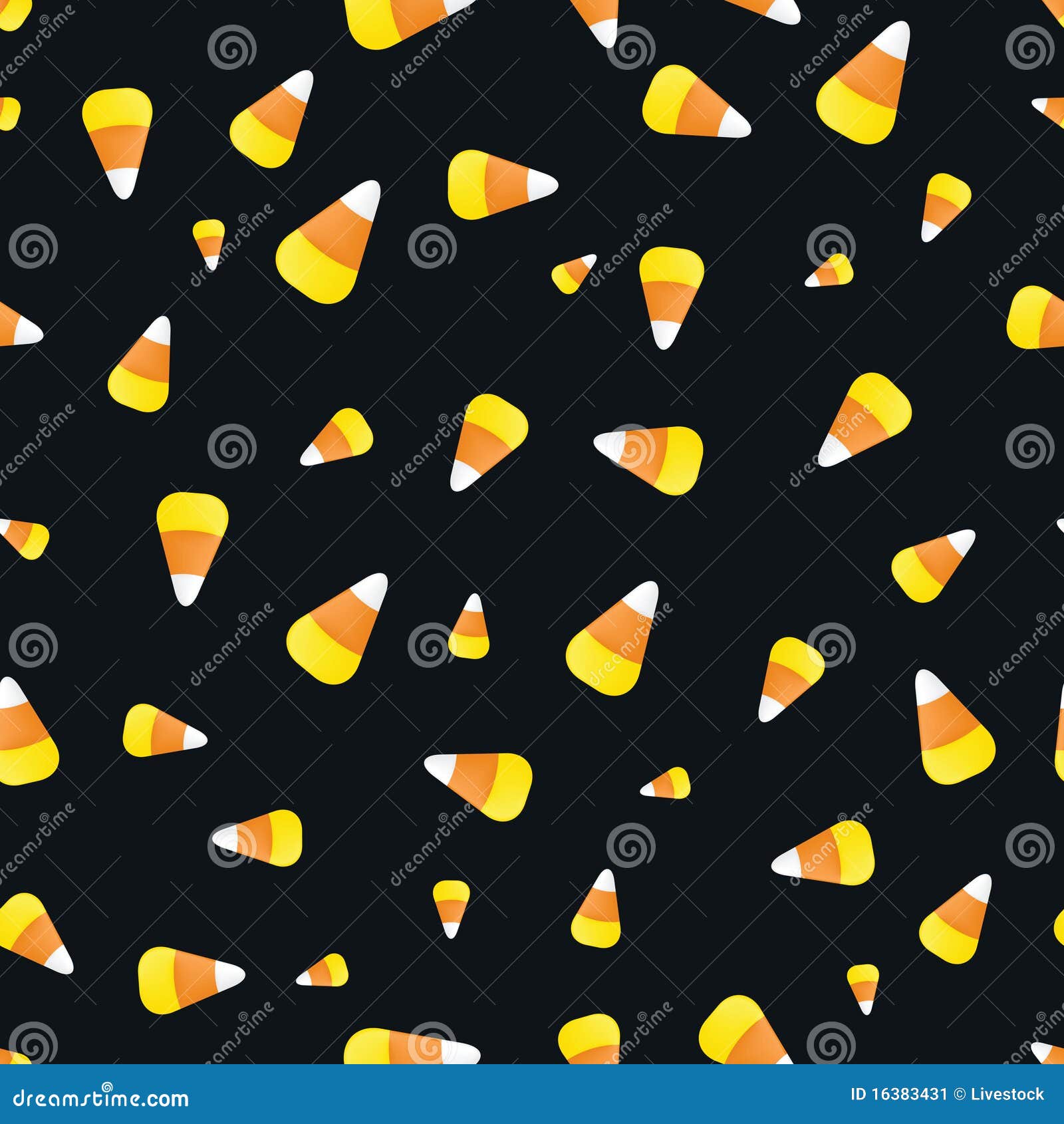 Candy Corn Seamless Tile stock vector. Illustration of holiday - 16383431