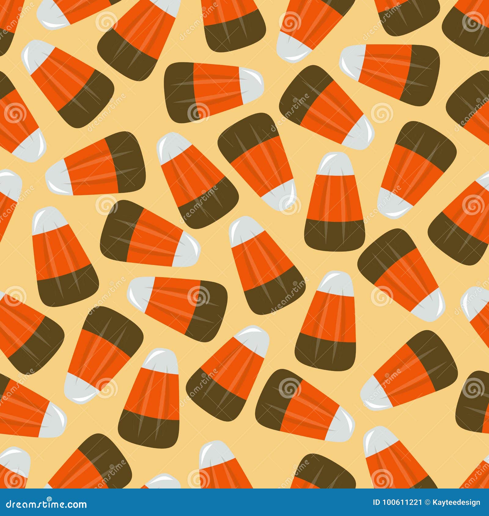 Candy Corn Square Seamless Vector Illustration 1 Stock Vector ...