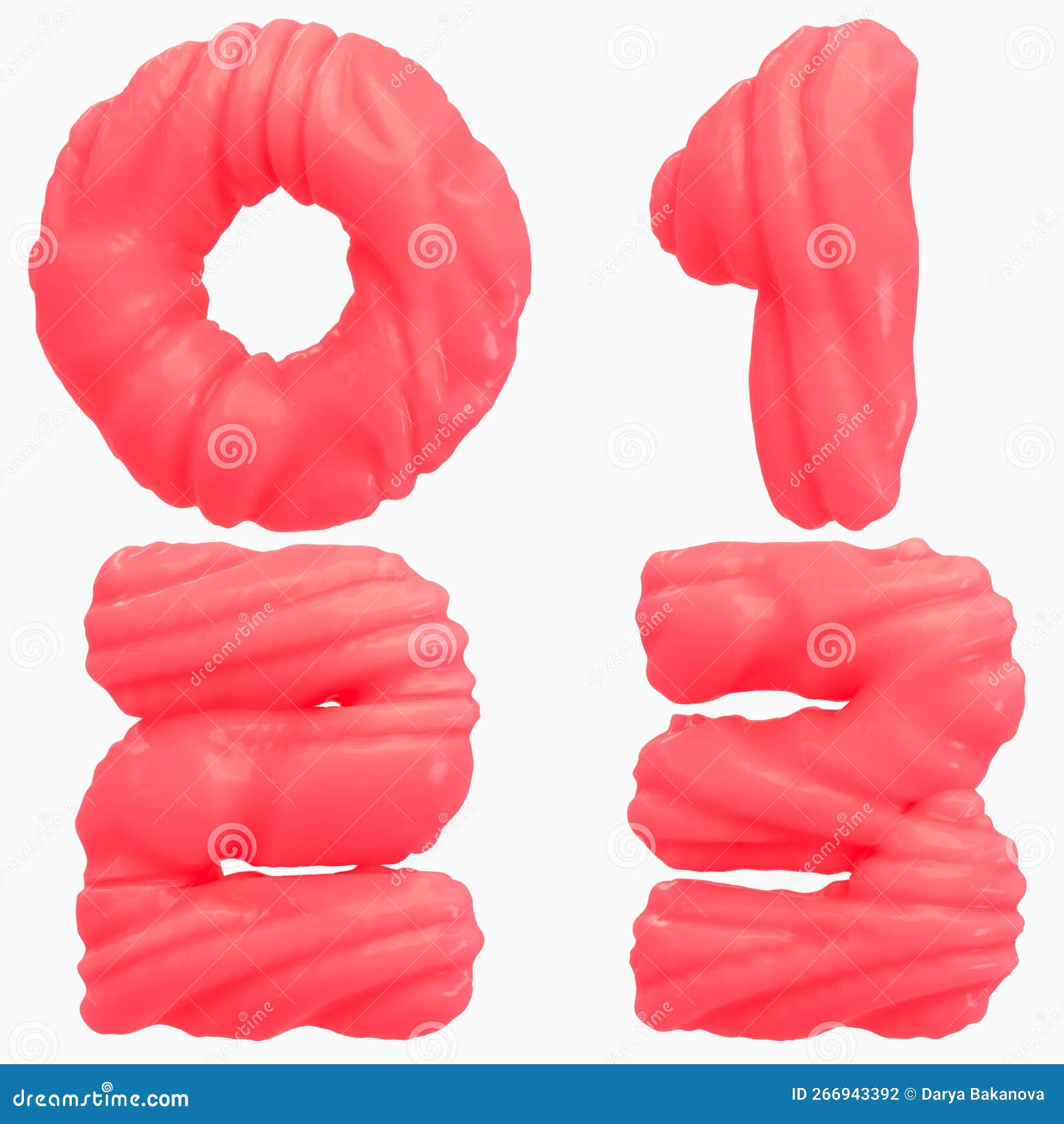 Candy 3d Letters. Alphabet Isolated on White Stock Illustration ...