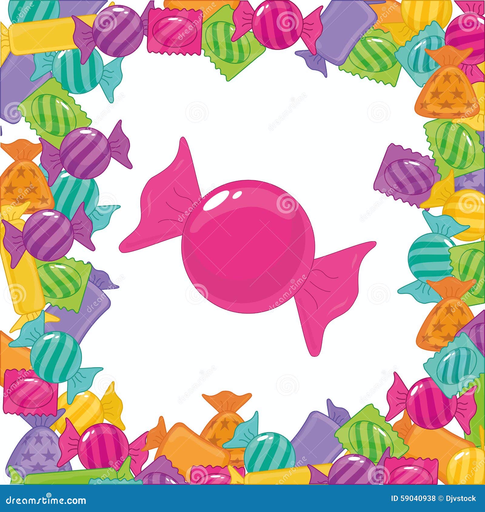 Candy design stock vector. Illustration of food, classic - 59040938