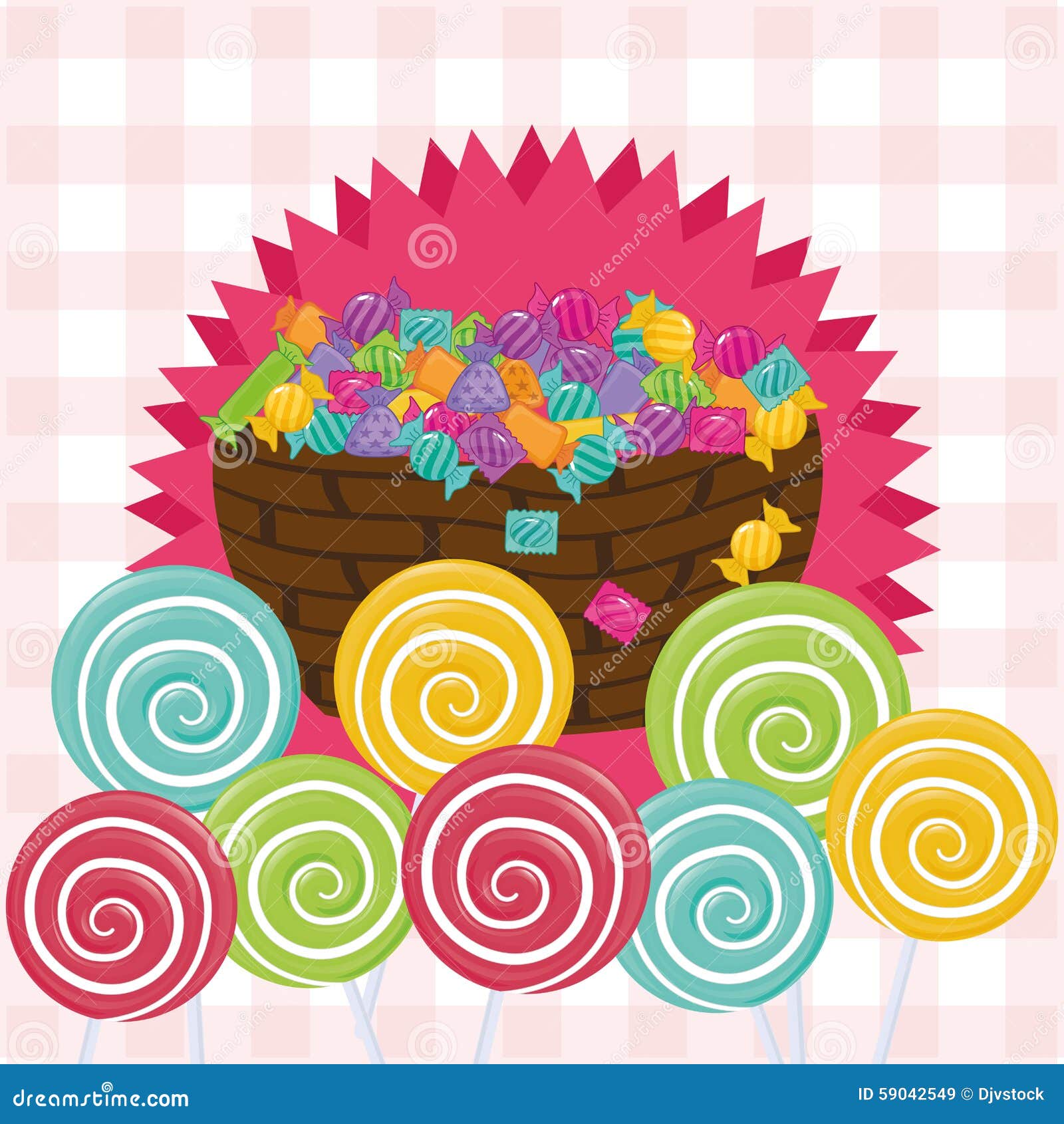 Candy design stock vector. Illustration of celebration - 59042549