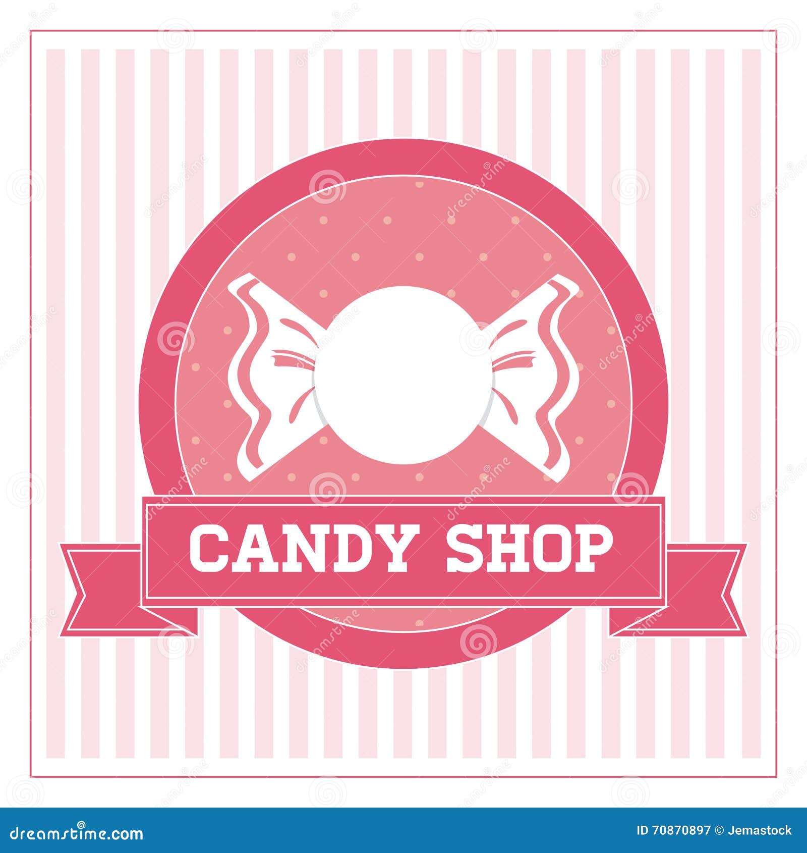Candy Design. Sweet Icon. Dessert Concept, Vector Illustration Stock ...
