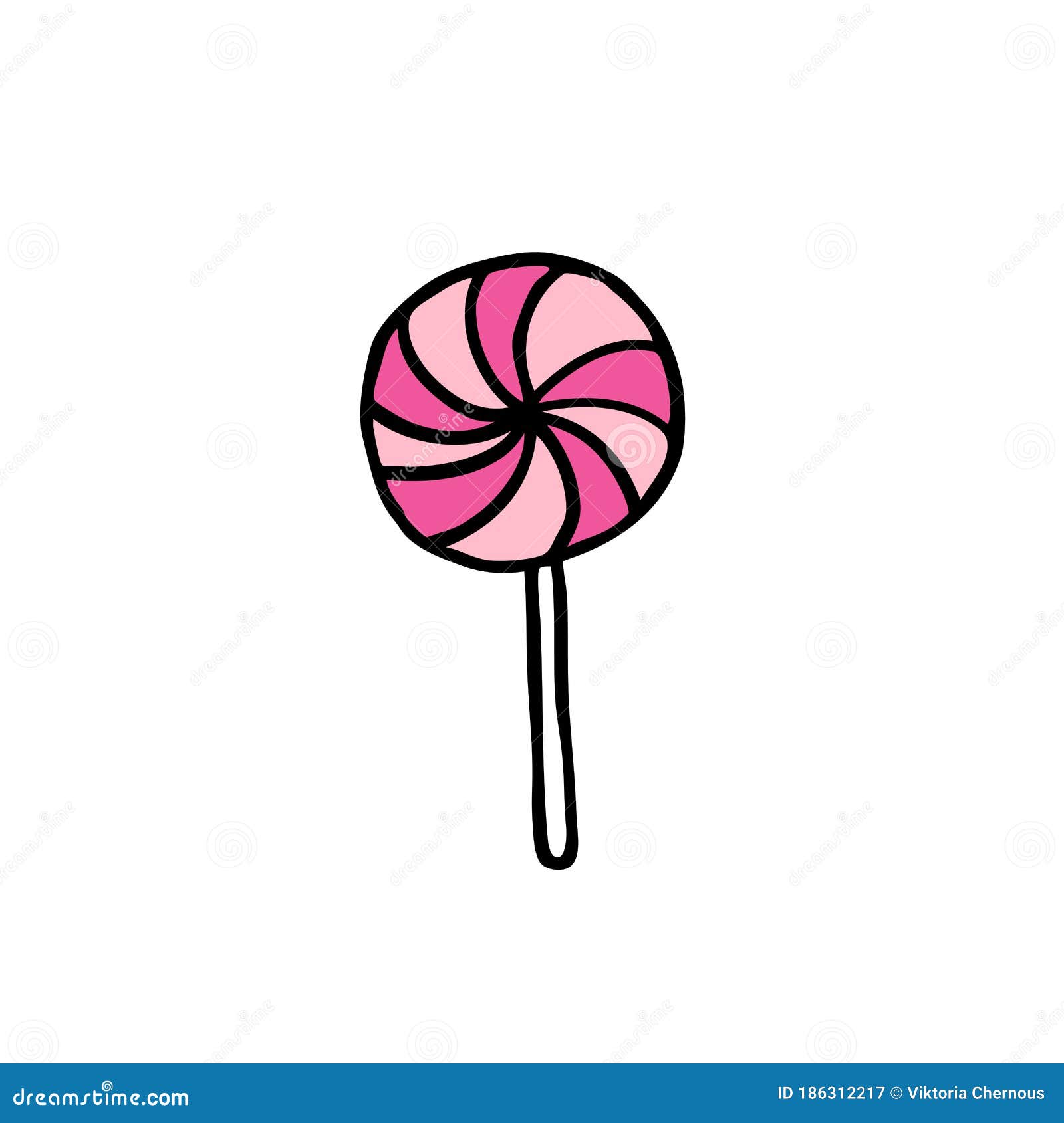 Candy Doodle Icon, Vector Illustration Stock Illustration ...