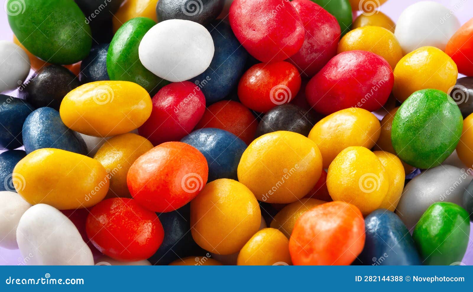 Candy Dragee. a Bunch of Multi-colored Dragee Candies for the Whole ...