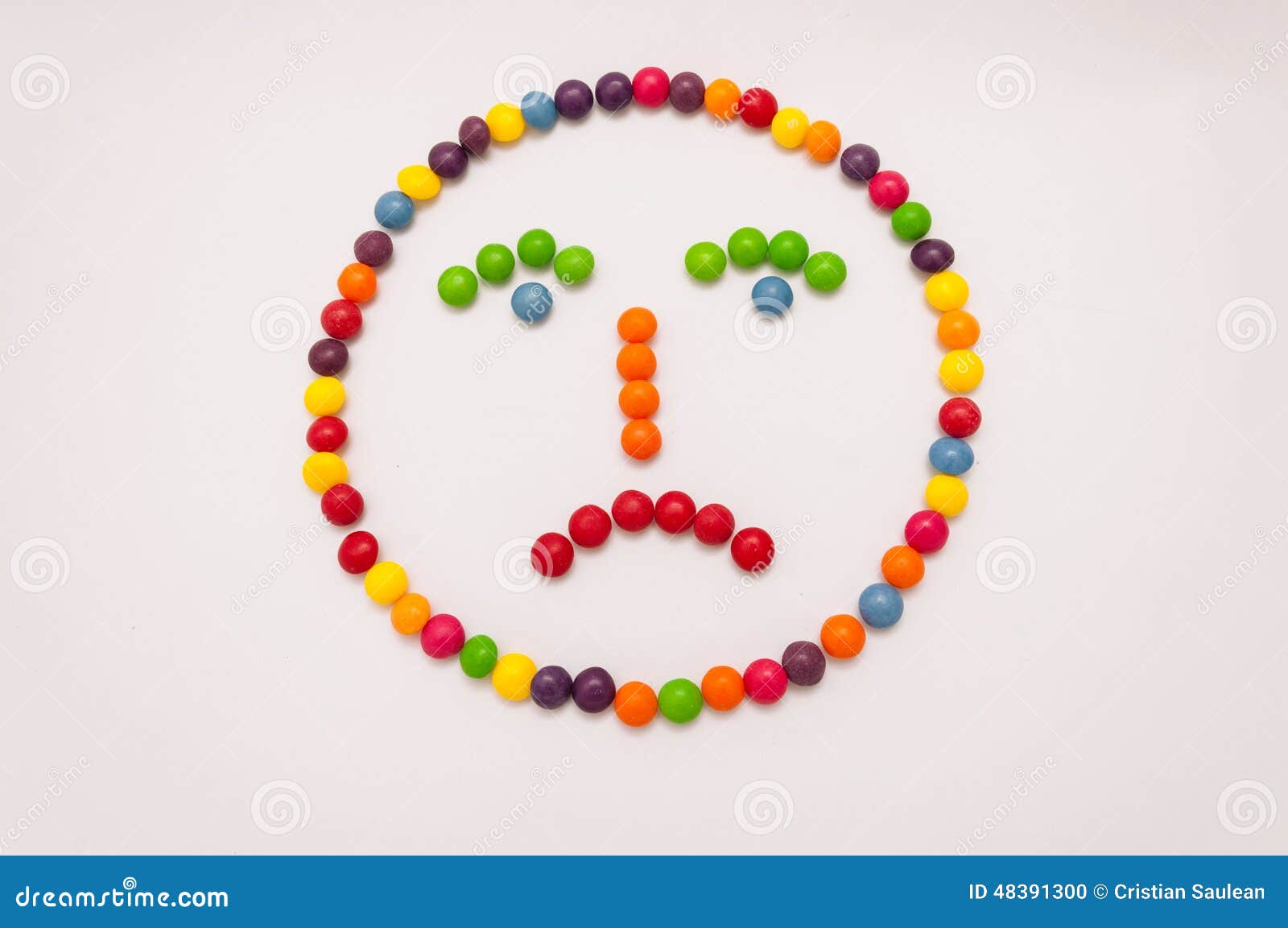 Candy Emoticon on White Background Stock Illustration - Illustration of ...