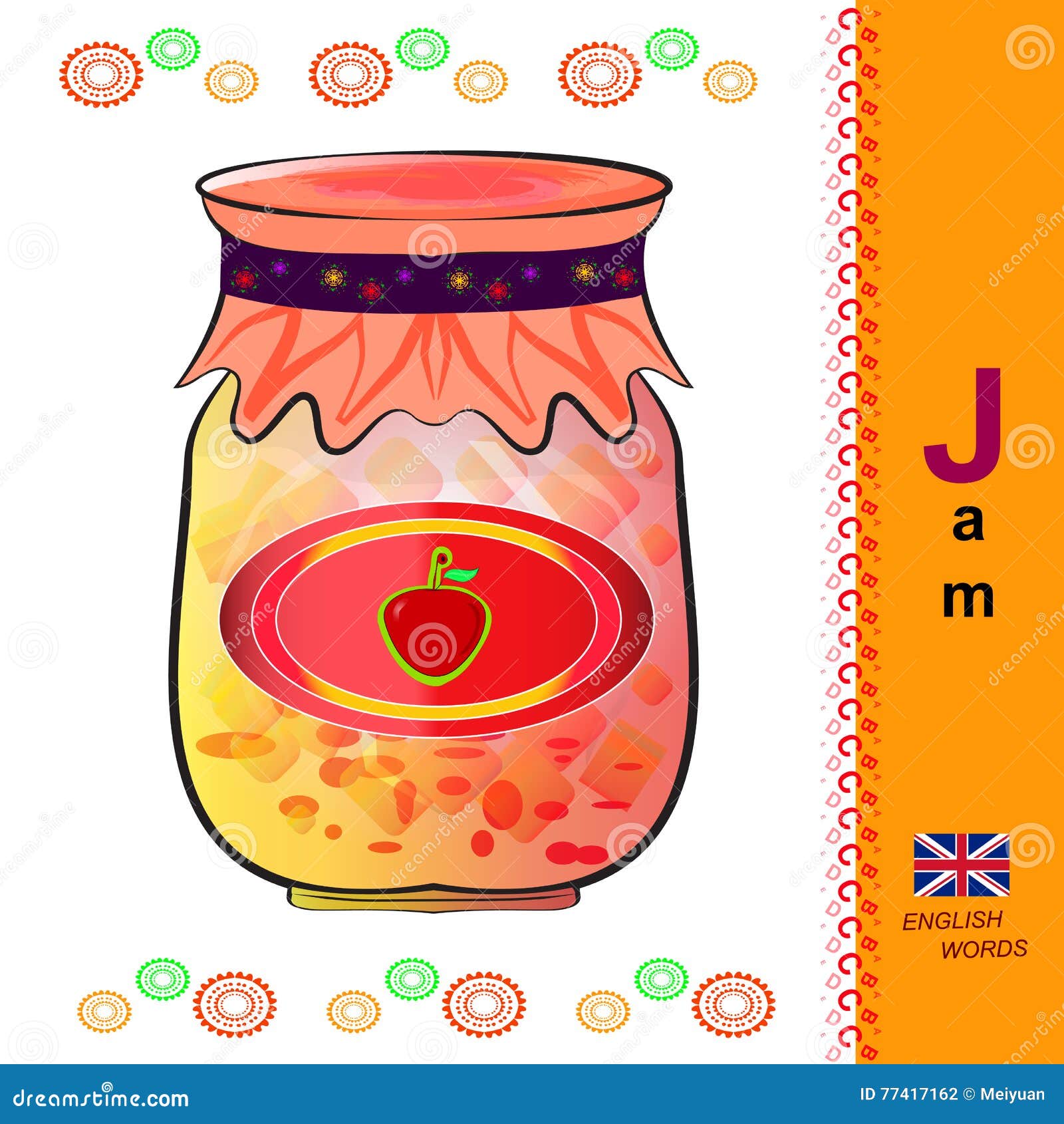 Candy. English Alphabet. Abc Stock Vector - Illustration of fruit ...