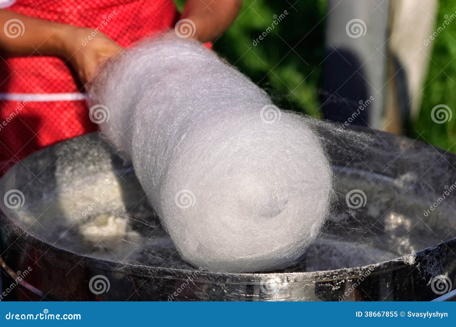 Candy floss making stock image. Image of festival, cotton - 38667855