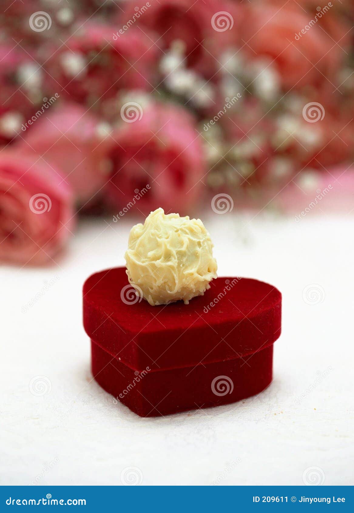 Candy with Flowers stock image. Image of ring, petals, engagement - 209611
