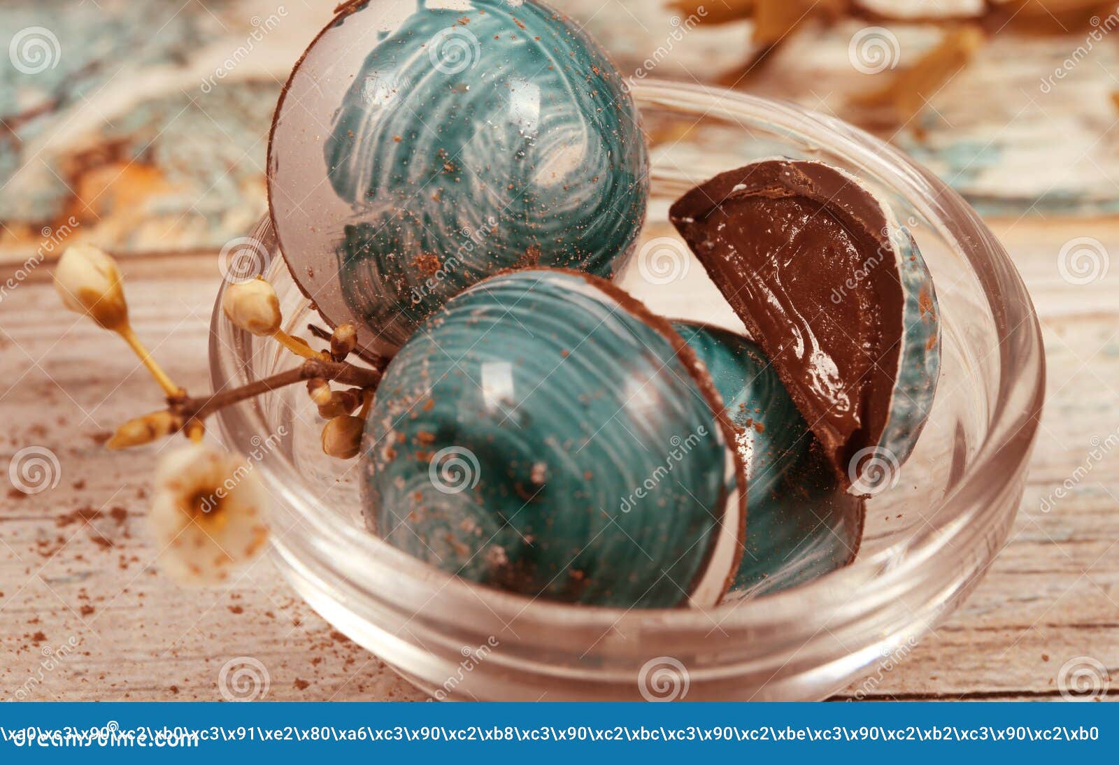 Candies in the Form of Handmade Spheres Lie on the Table Stock Image ...