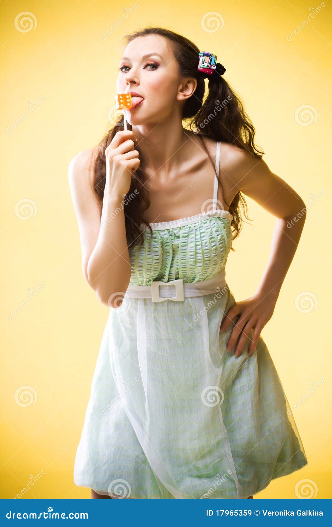 Candy girl stock image. Image of nice, female, playful - 17965359