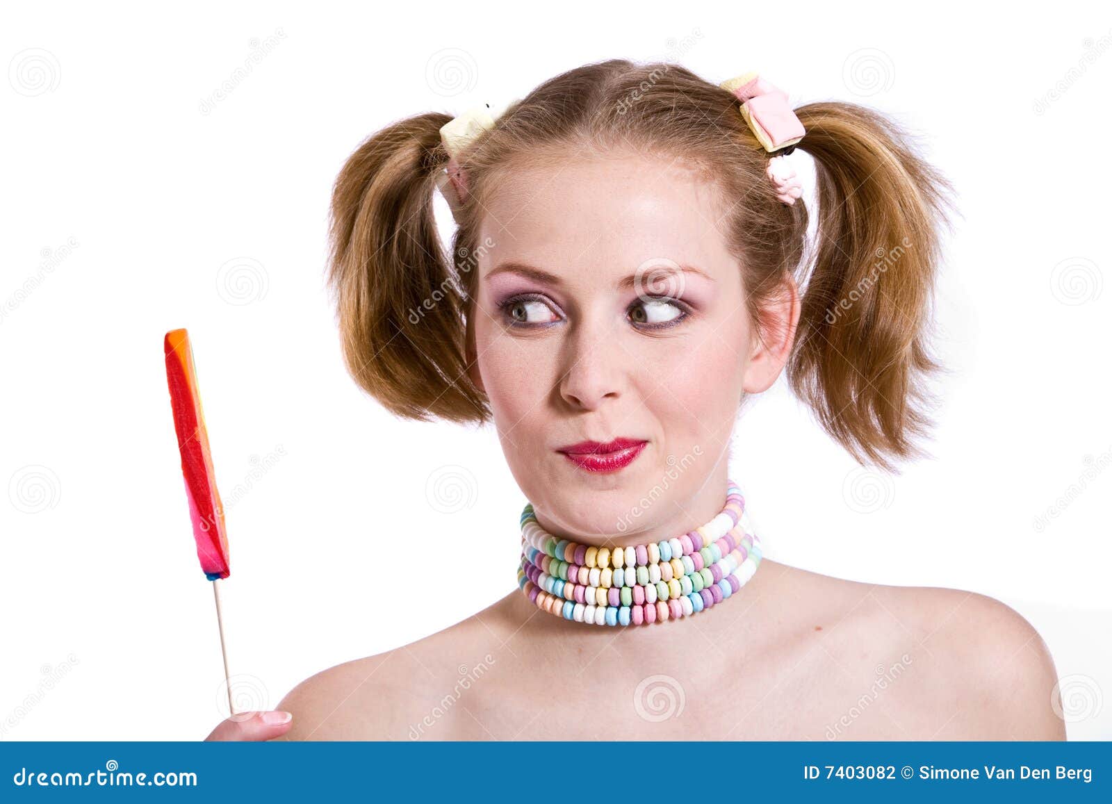 Candy girl stock photo. Image of attractive, woman, candy - 7403082
