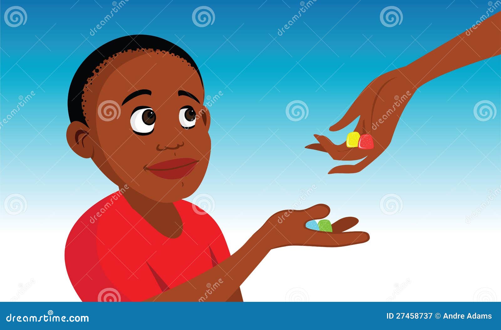 Candy giving stock vector. Illustration of dessert, sweets - 27458737