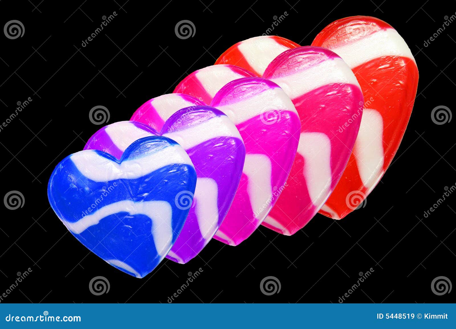 Candy Heart Rainbow stock image. Image of colorful, fuchsia - 5448519