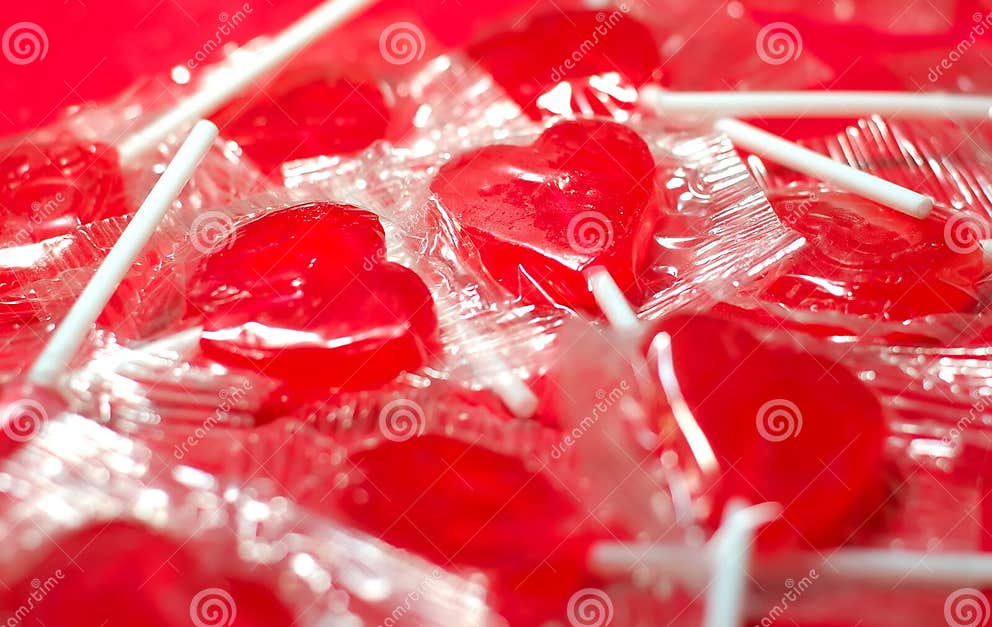 Candy Heart Suckers stock photo. Image of happy, sucker - 1850618