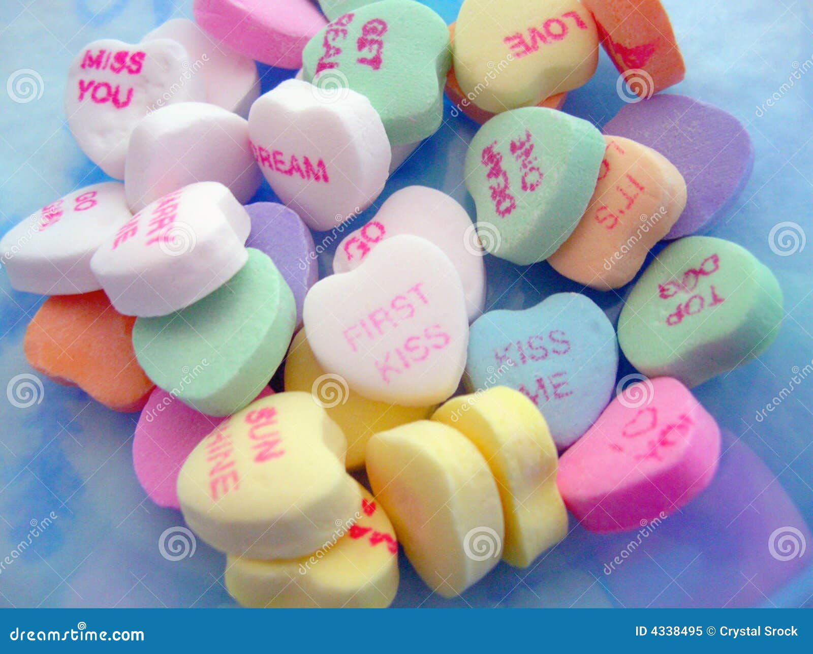 Candy Hearts Pile stock image. Image of sayings, romance - 4338495