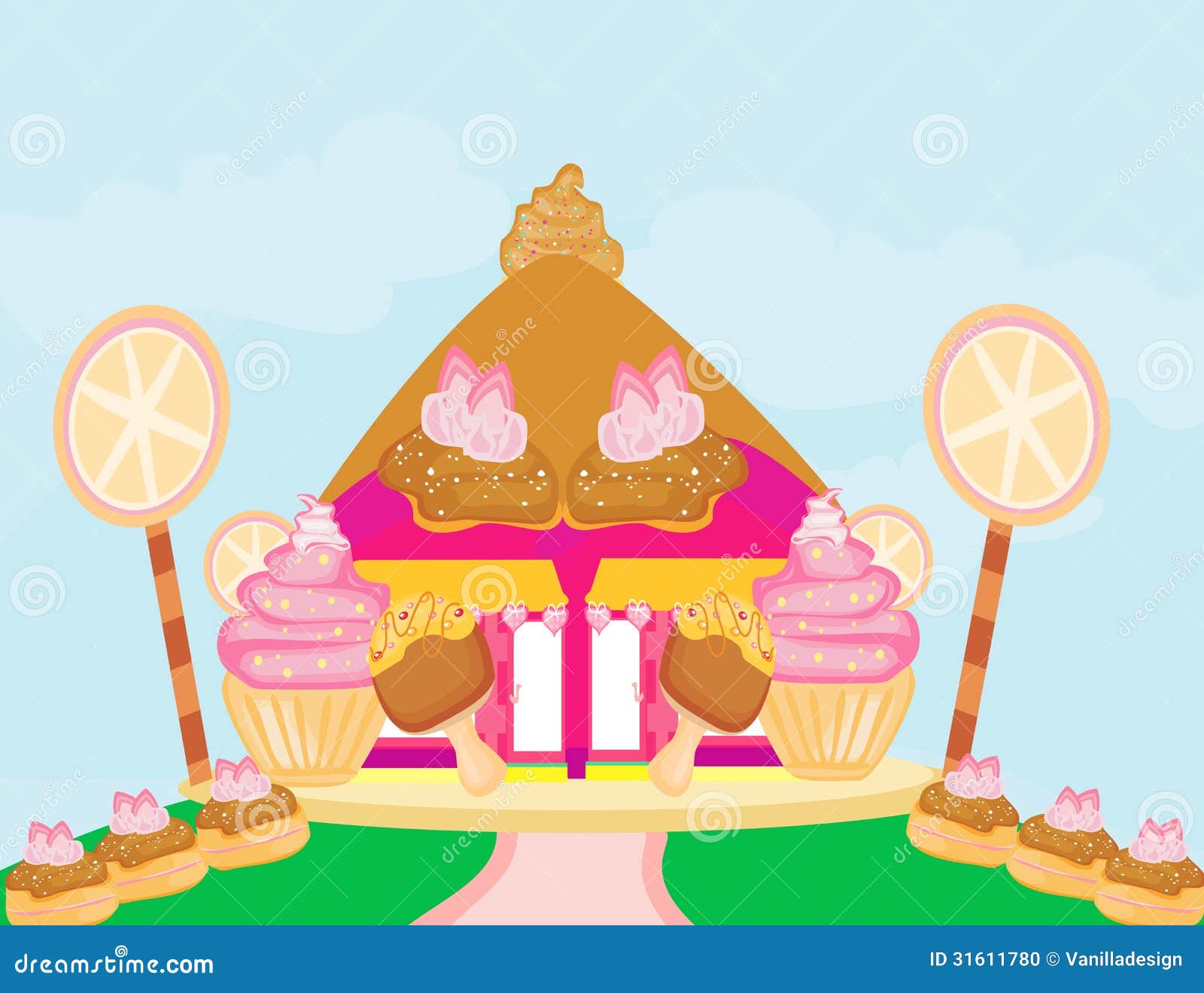 Candy house stock vector. Illustration of adult, creative - 31611780