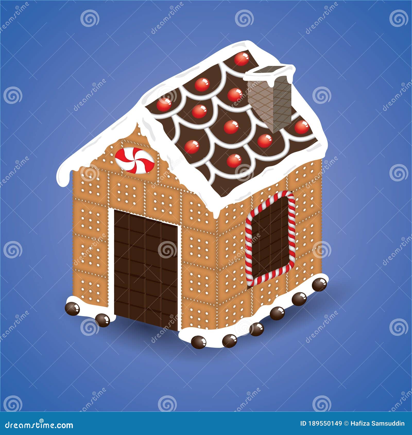Candy House. Vector Illustration Decorative Design Stock Vector ...
