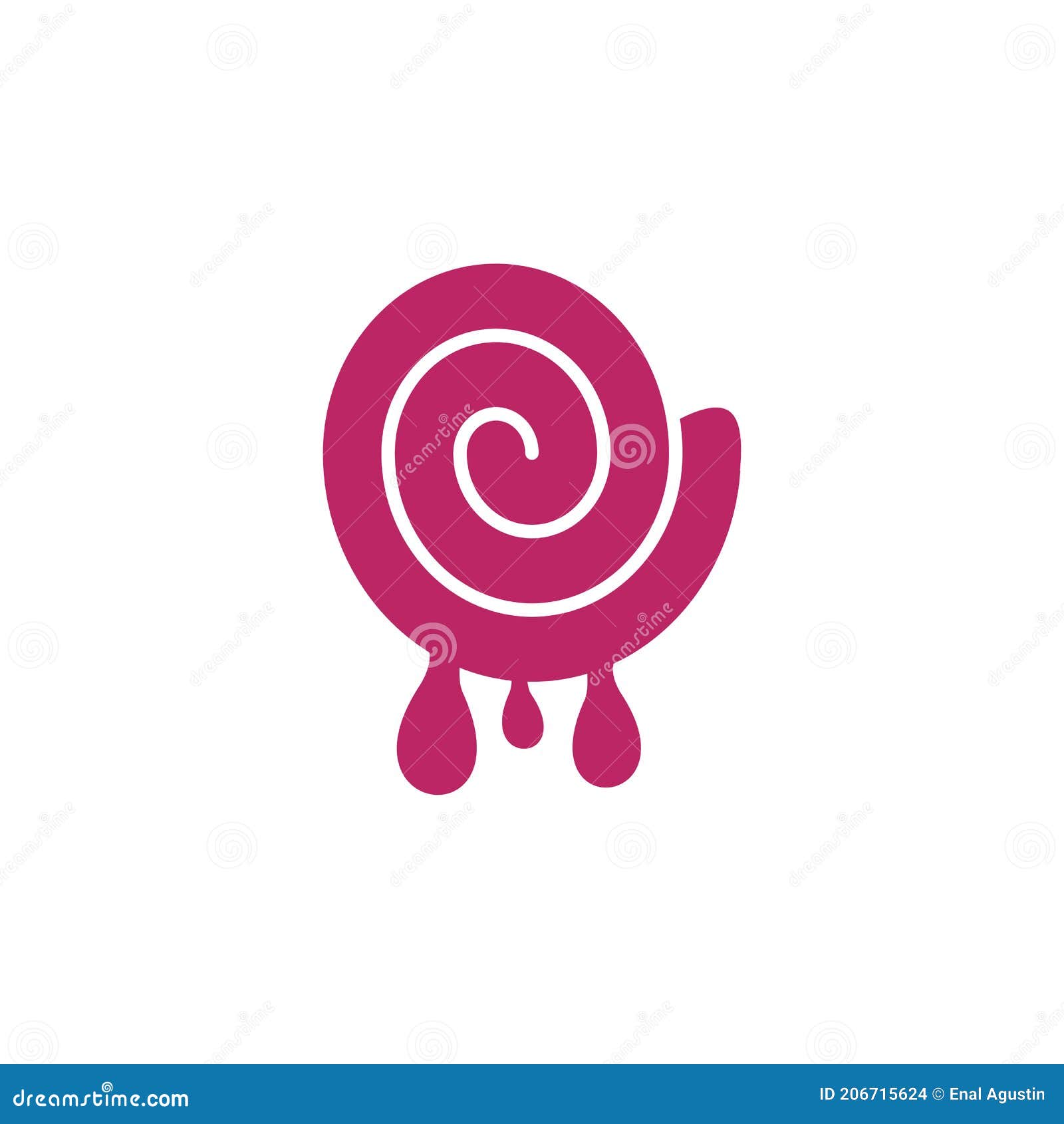 Candy Icon Logo Design Template Stock Vector - Illustration of pink ...