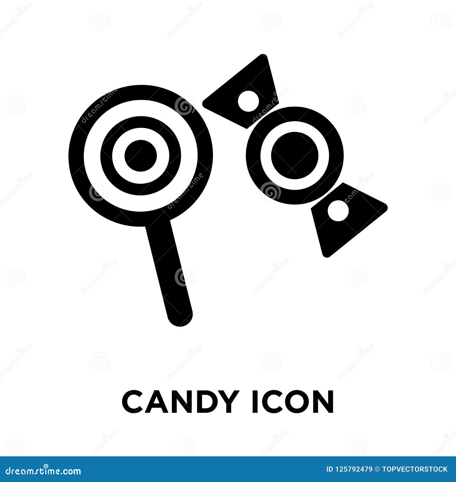 Candy Icon Vector Isolated on White Background, Logo Concept of Stock ...