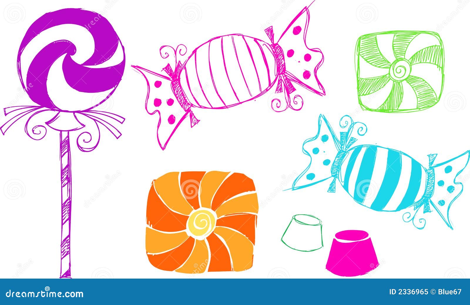 Candy Illustration stock vector. Illustration of sweet - 2336965