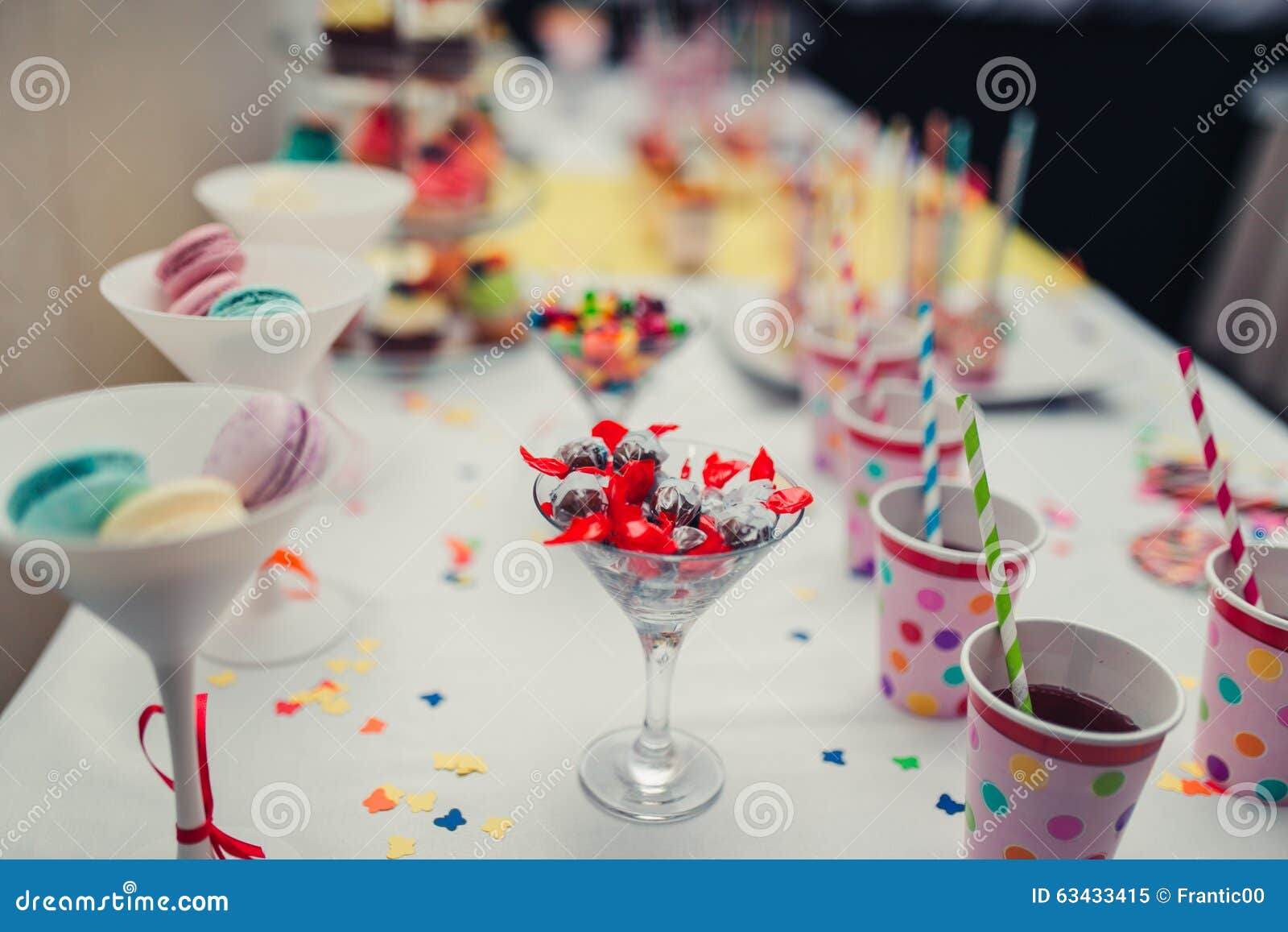 Candy Jar at Wedding Celebration Stock Image - Image of bridal ...